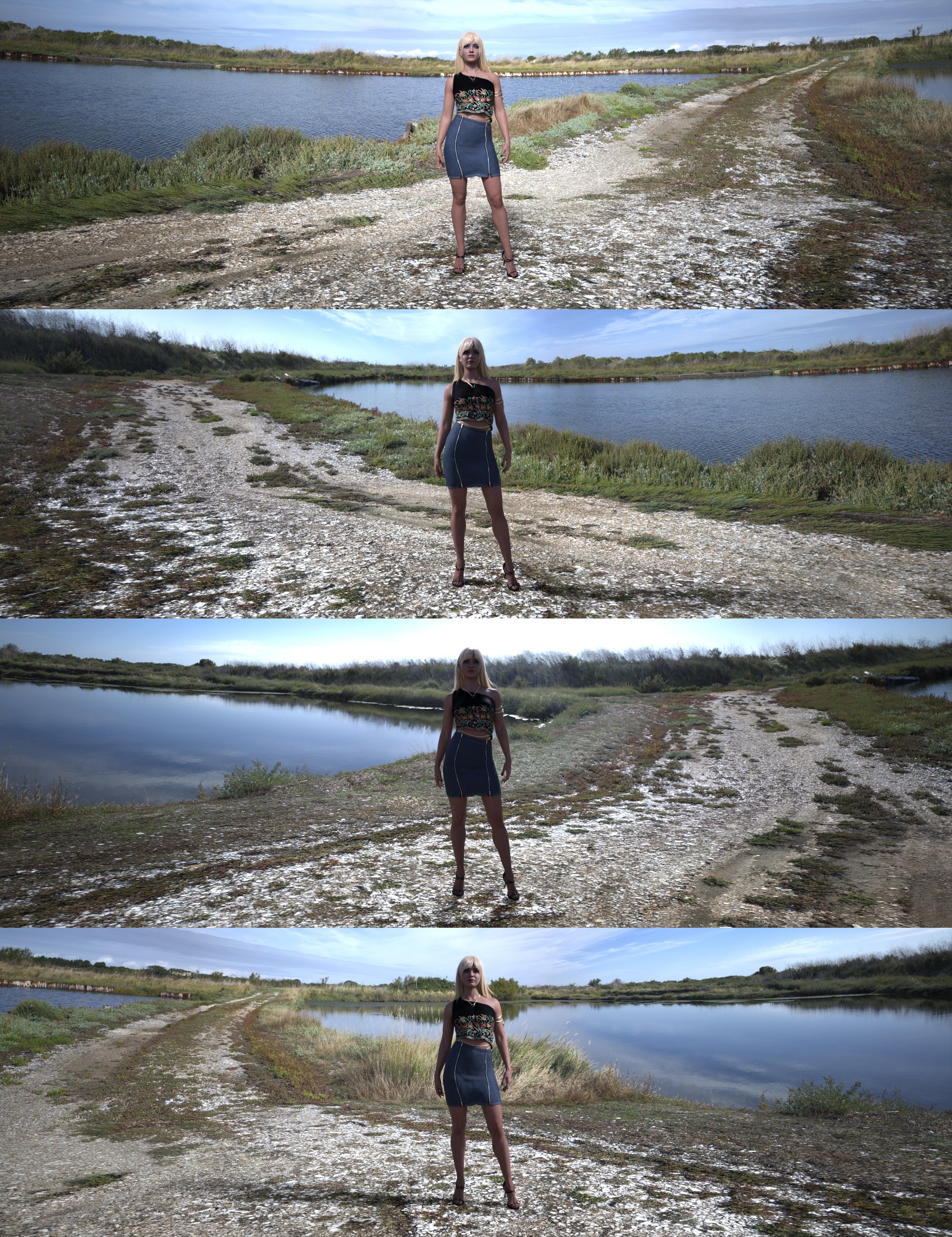 UltraHD Iray HDRI With DOF - Between sea and land | Daz 3D