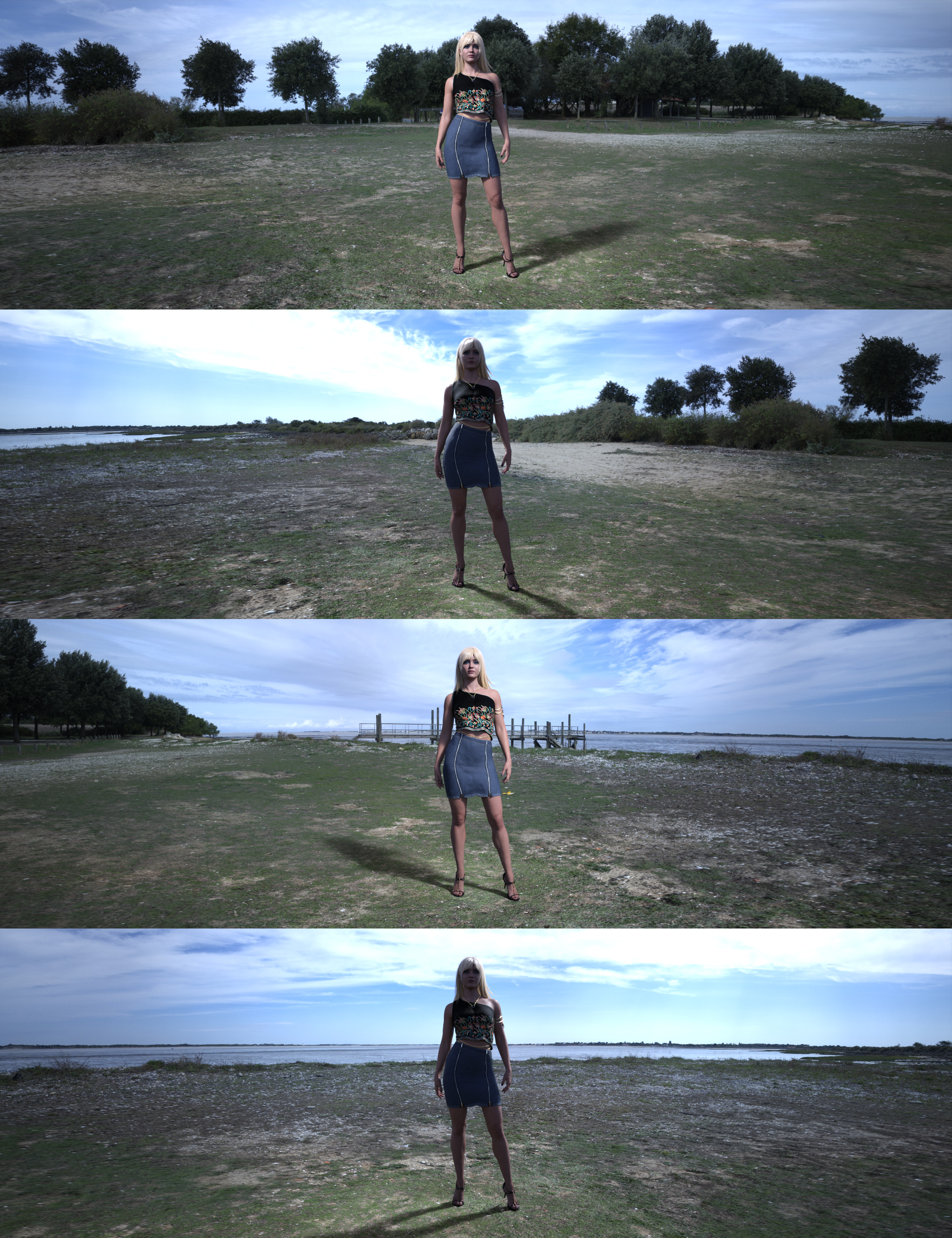 UltraHD Iray HDRI With DOF - Between sea and land | Daz 3D