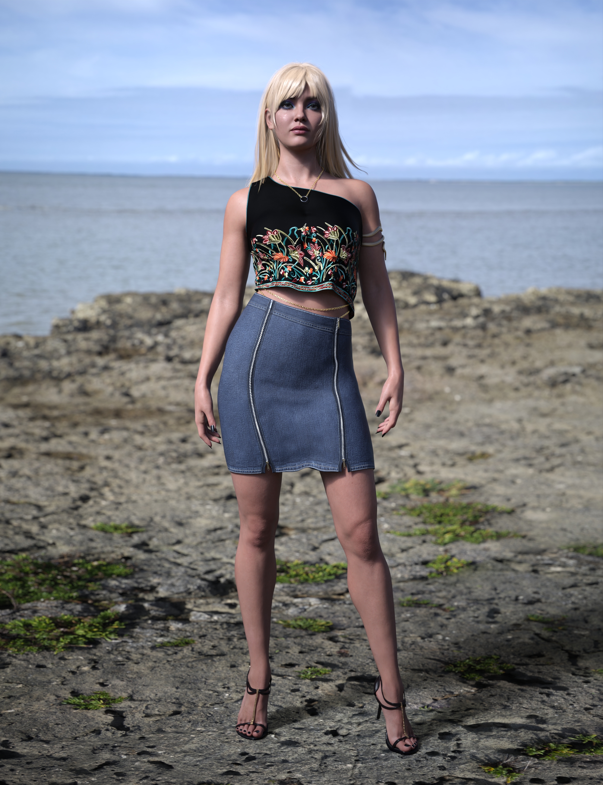 UltraHD Iray HDRI With DOF - Between sea and land | Daz 3D