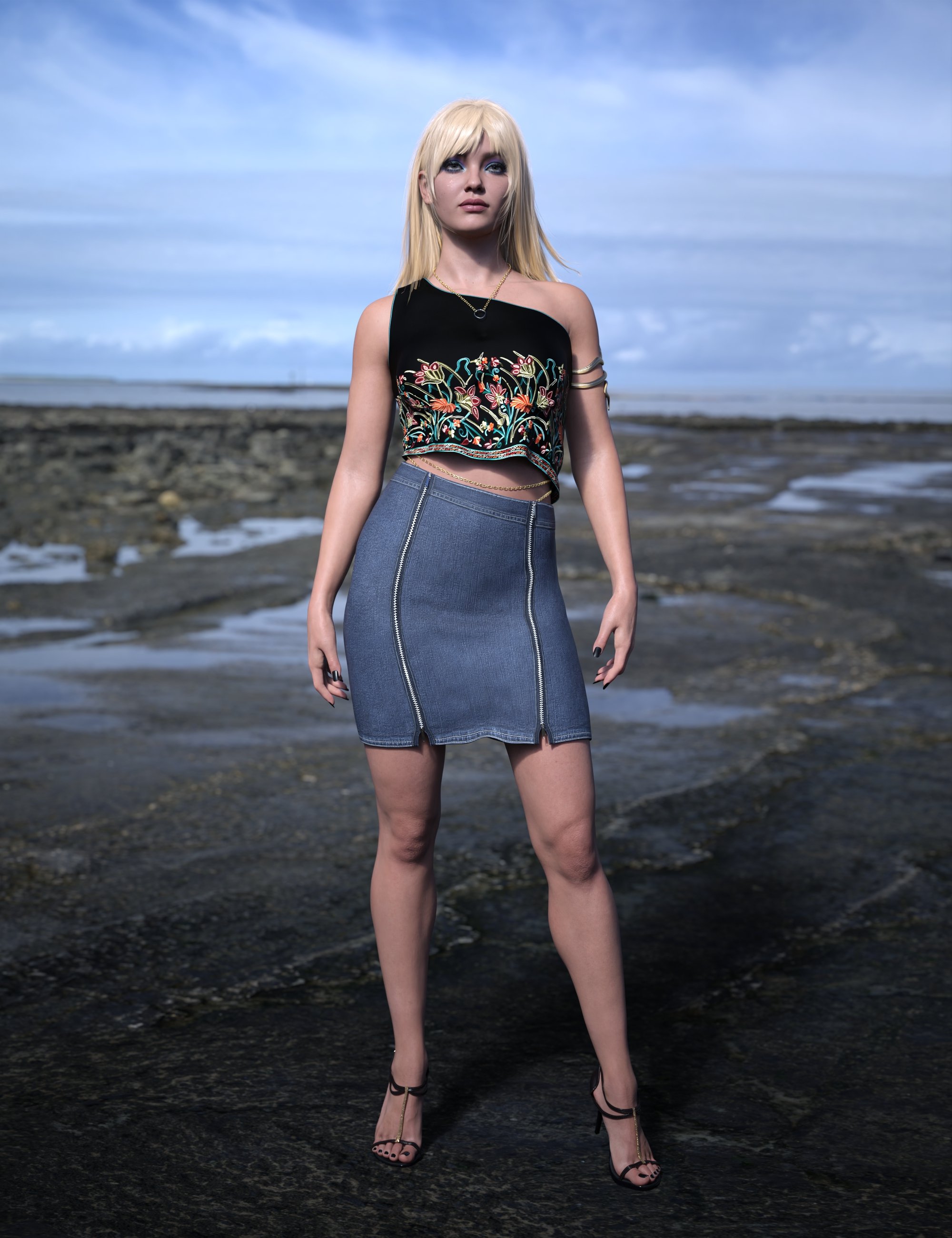 UltraHD Iray HDRI With DOF - Between sea and land | Daz 3D