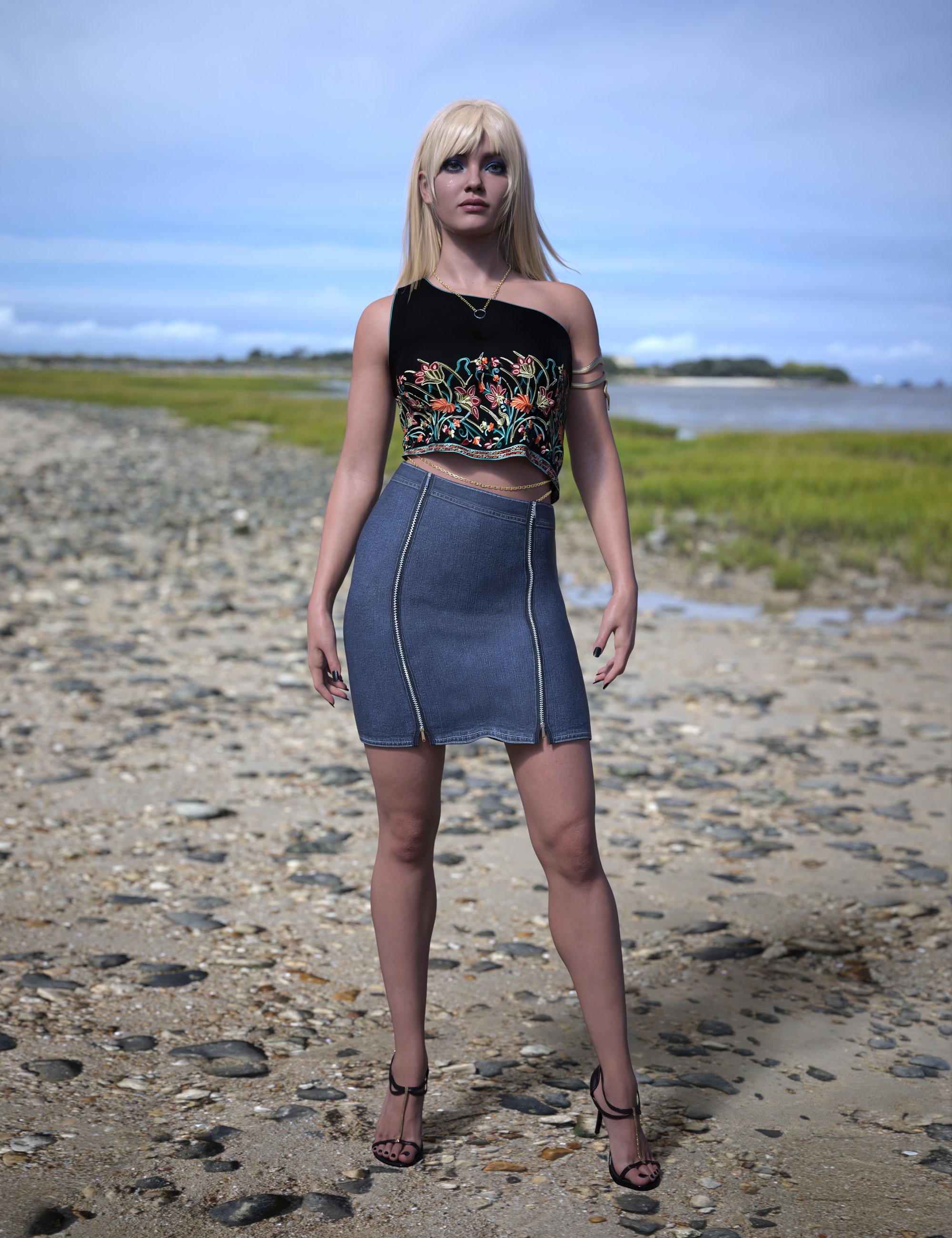 UltraHD Iray HDRI With DOF - Between sea and land | Daz 3D