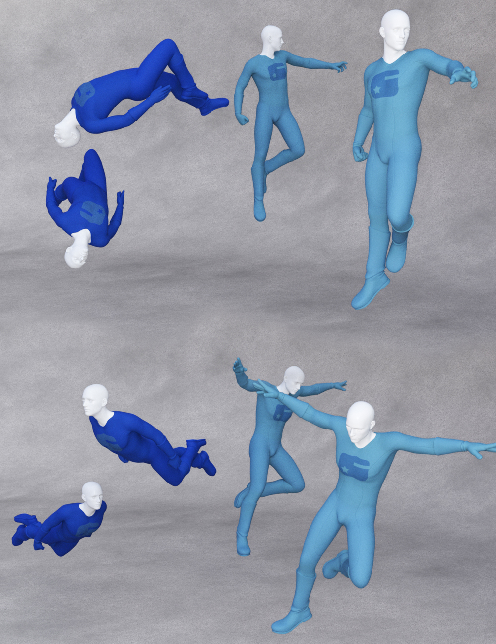 Amazing Heroes Poses for Genesis 9, 8.1, 8, and 3 Males Vol 2 | Daz 3D