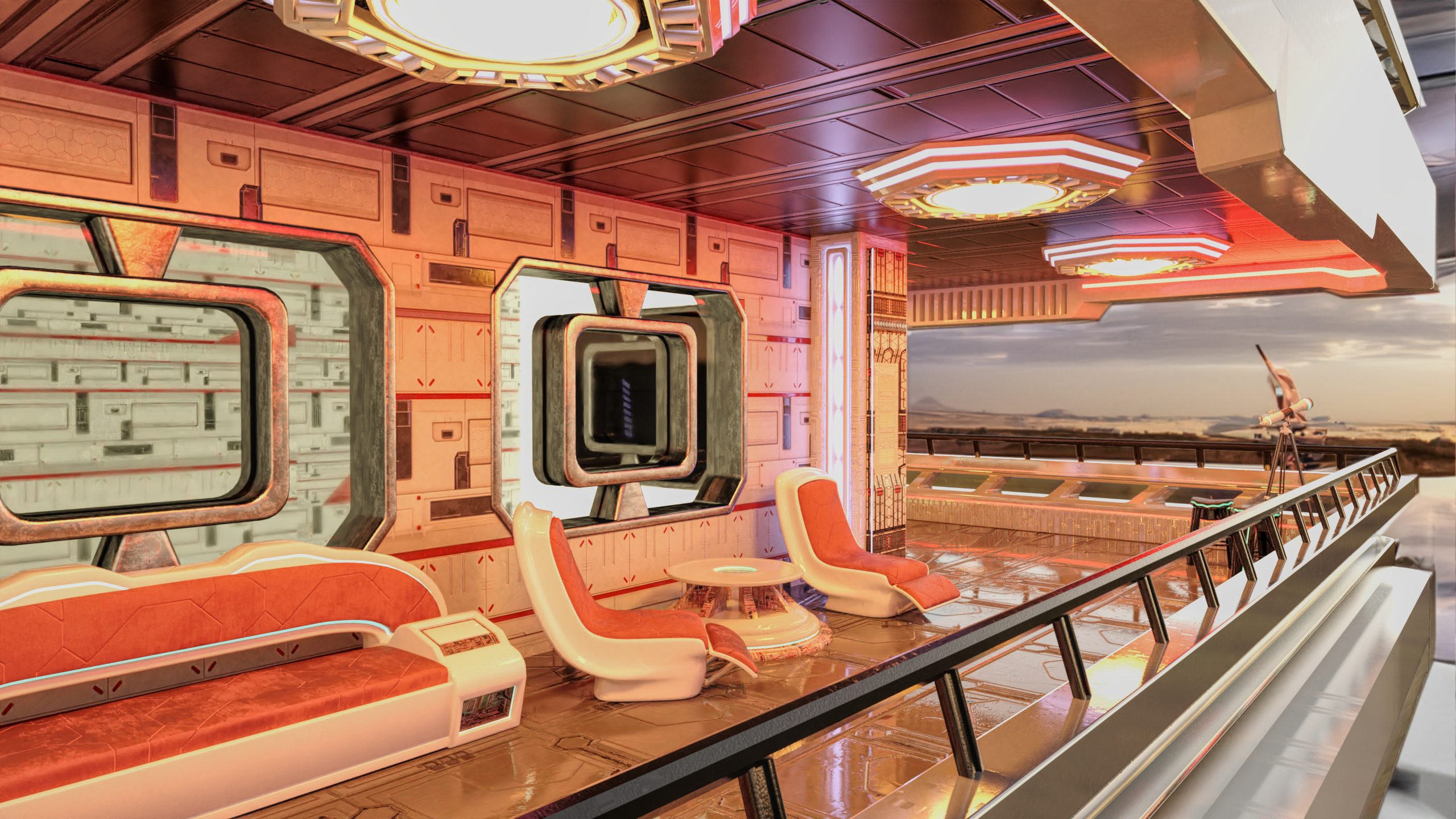 Sci-Fi Balcony | Daz 3D