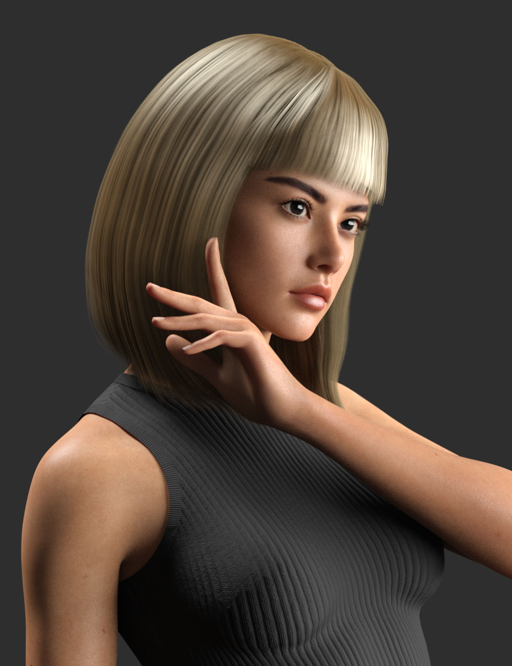 PS Nashwa Hair for Genesis 9 Female | Daz 3D