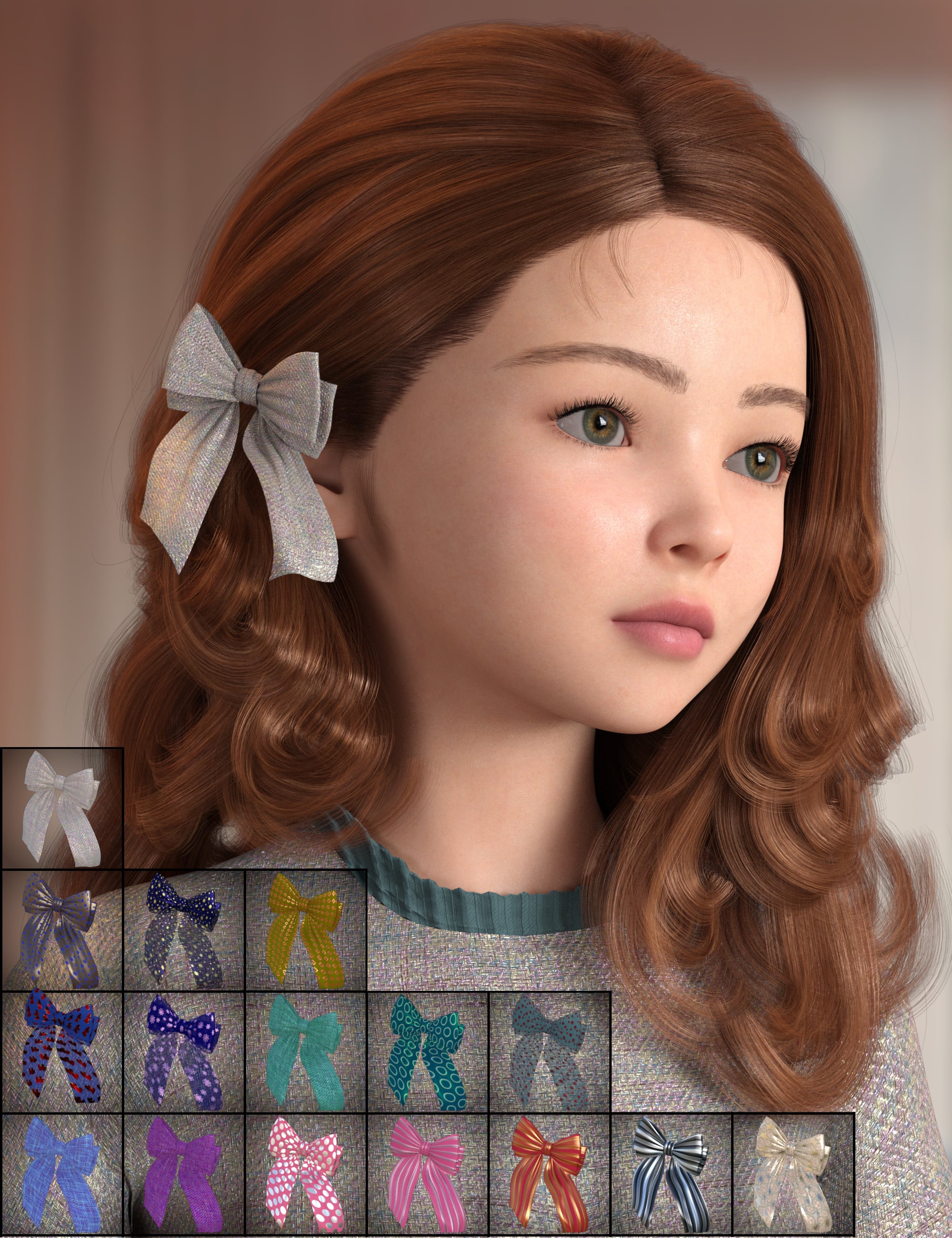 Lilii Borea Hair for Genesis 9, 8 and 8.1 Female | Daz 3D