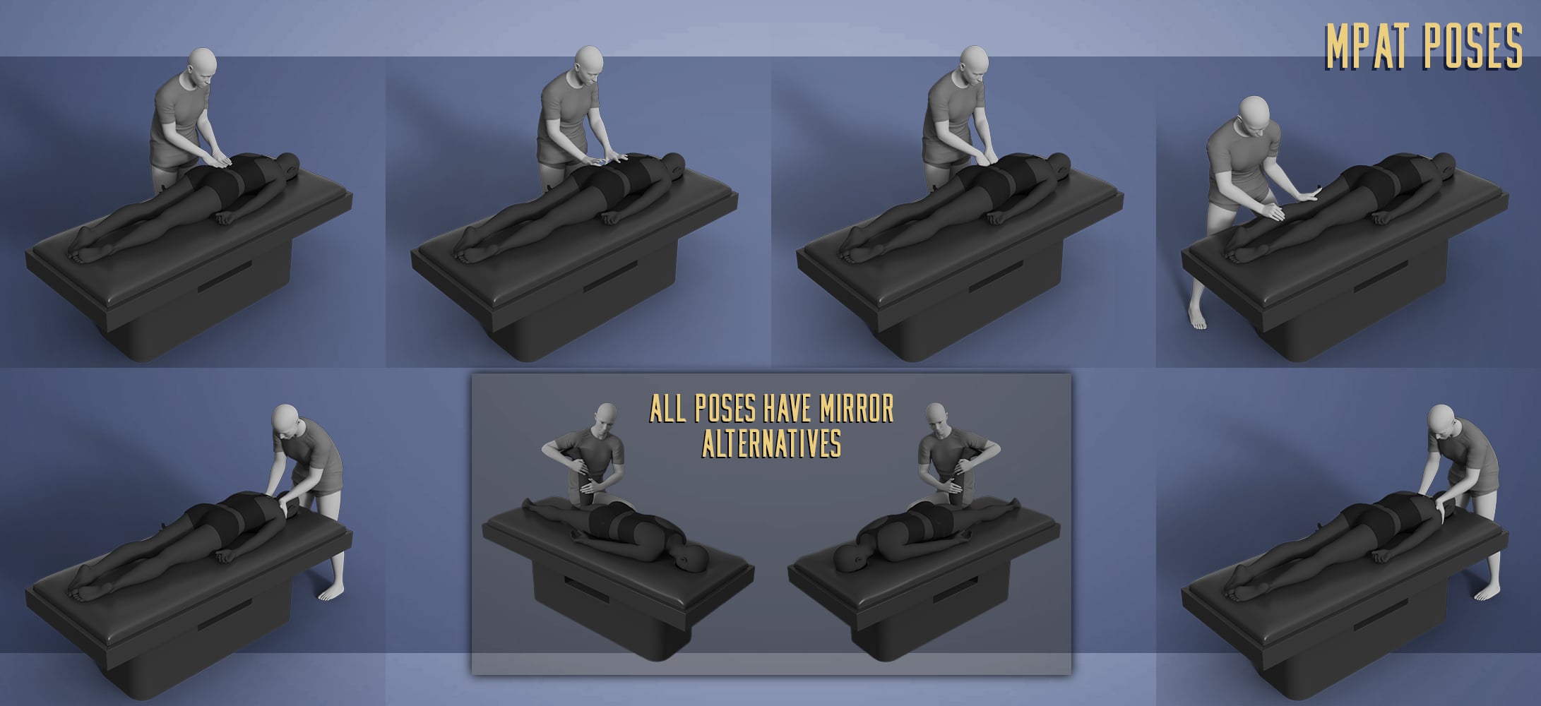 Massage 101 Props and Poses Bundle | Daz 3D