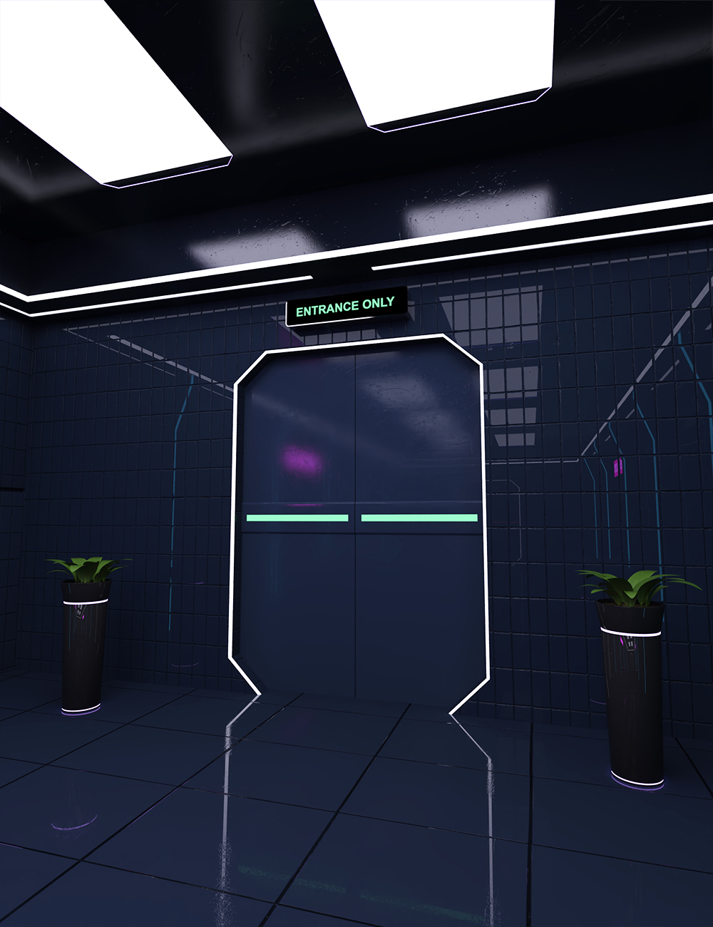 FH Cyber Entrance | Daz 3D