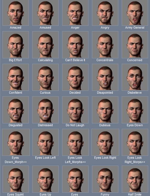 Expression and Face aniBlocks | Daz 3D