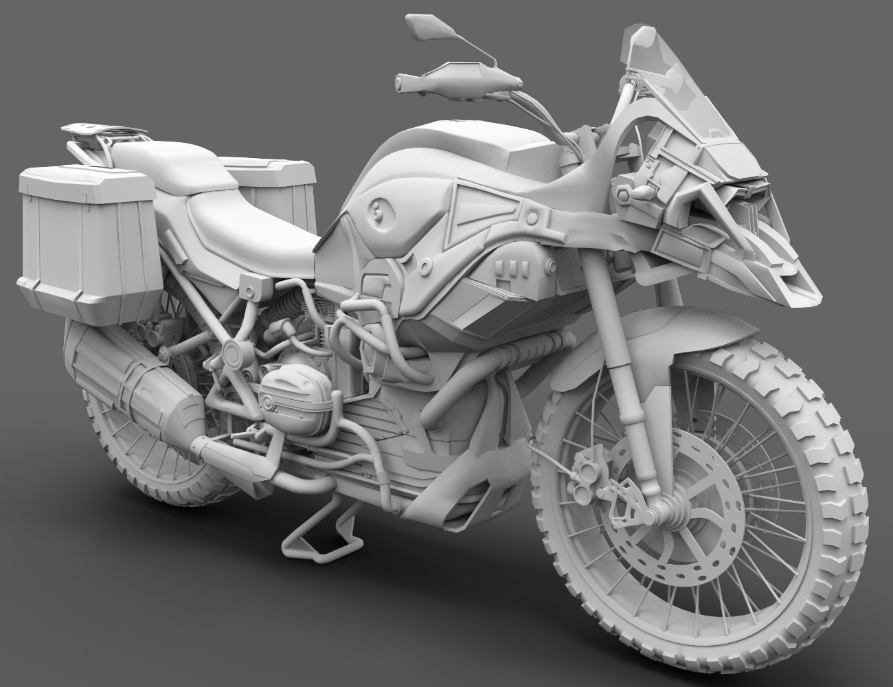XI Futuristic Adventure Motorcycle | Daz 3D
