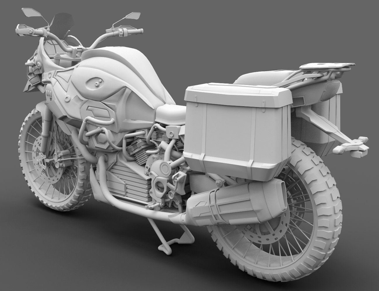 XI Futuristic Adventure Motorcycle | Daz 3D