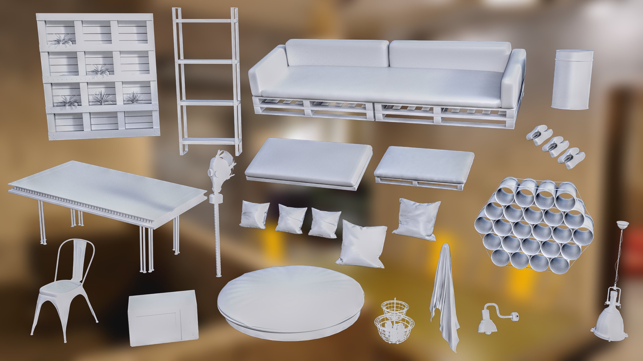 Aftermath Room Props | Daz 3D