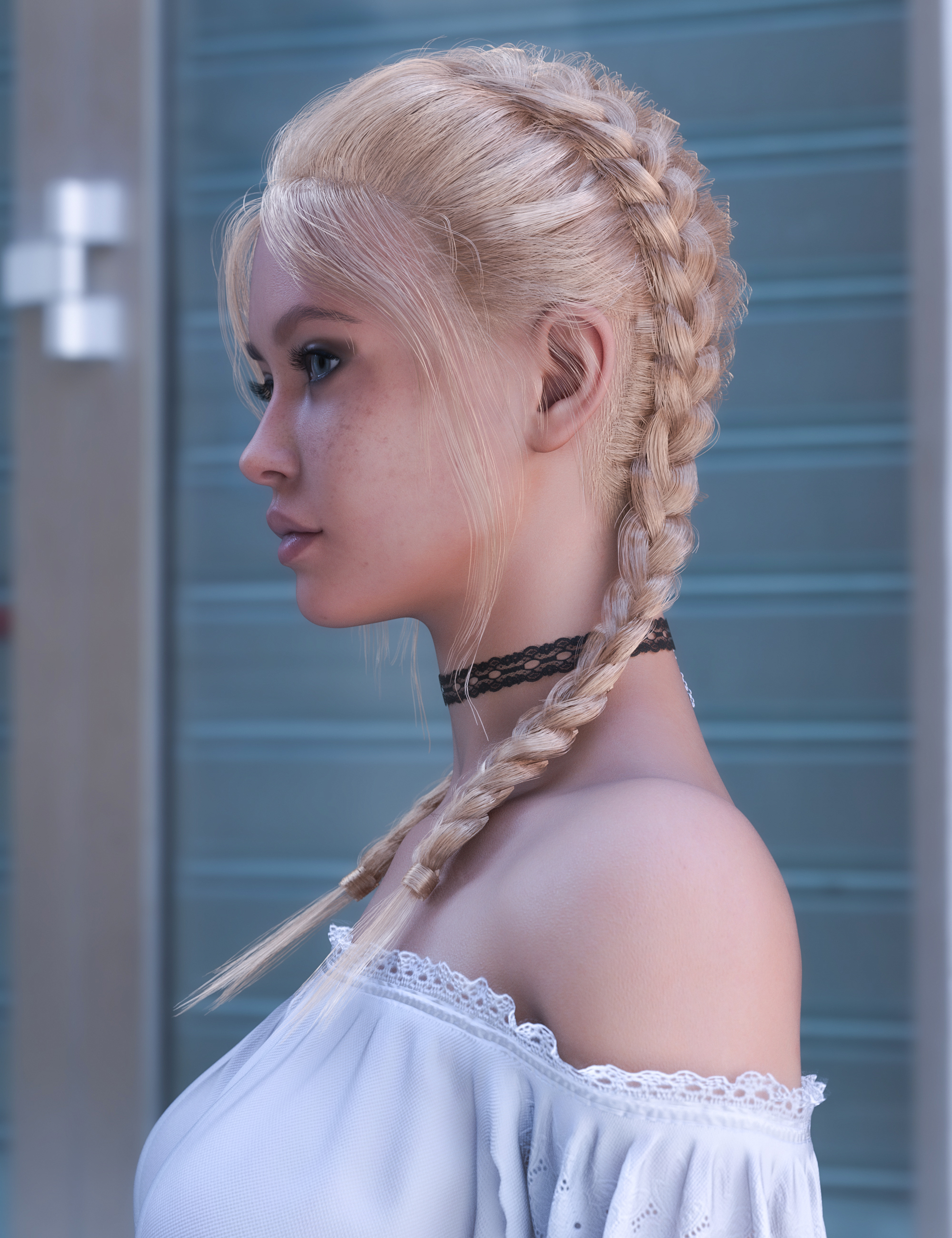 HS City Braids Hair For Genesis 9,8 and 8.1 | Daz 3D