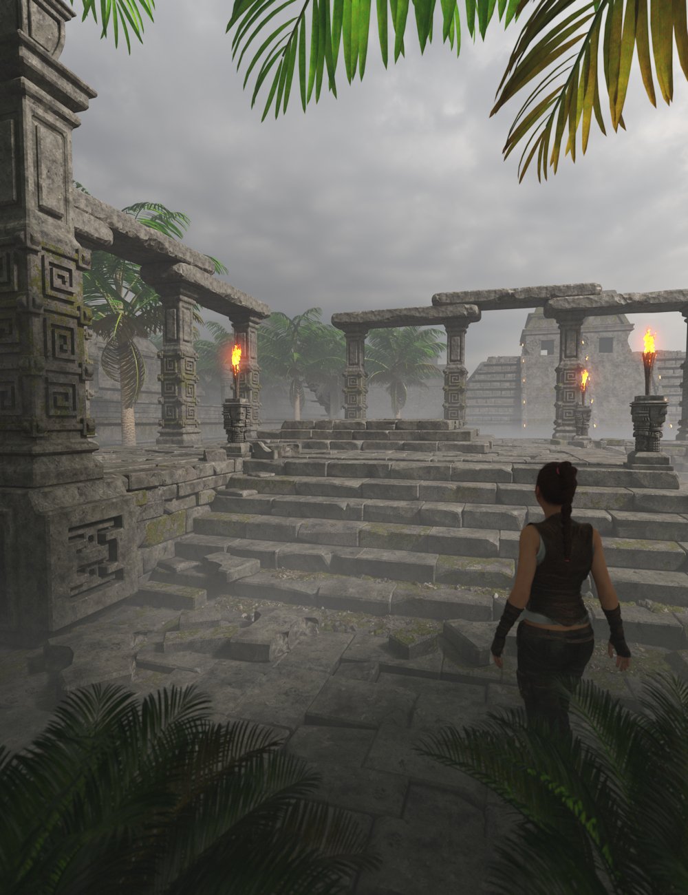 Aztec Platforms | Daz 3D