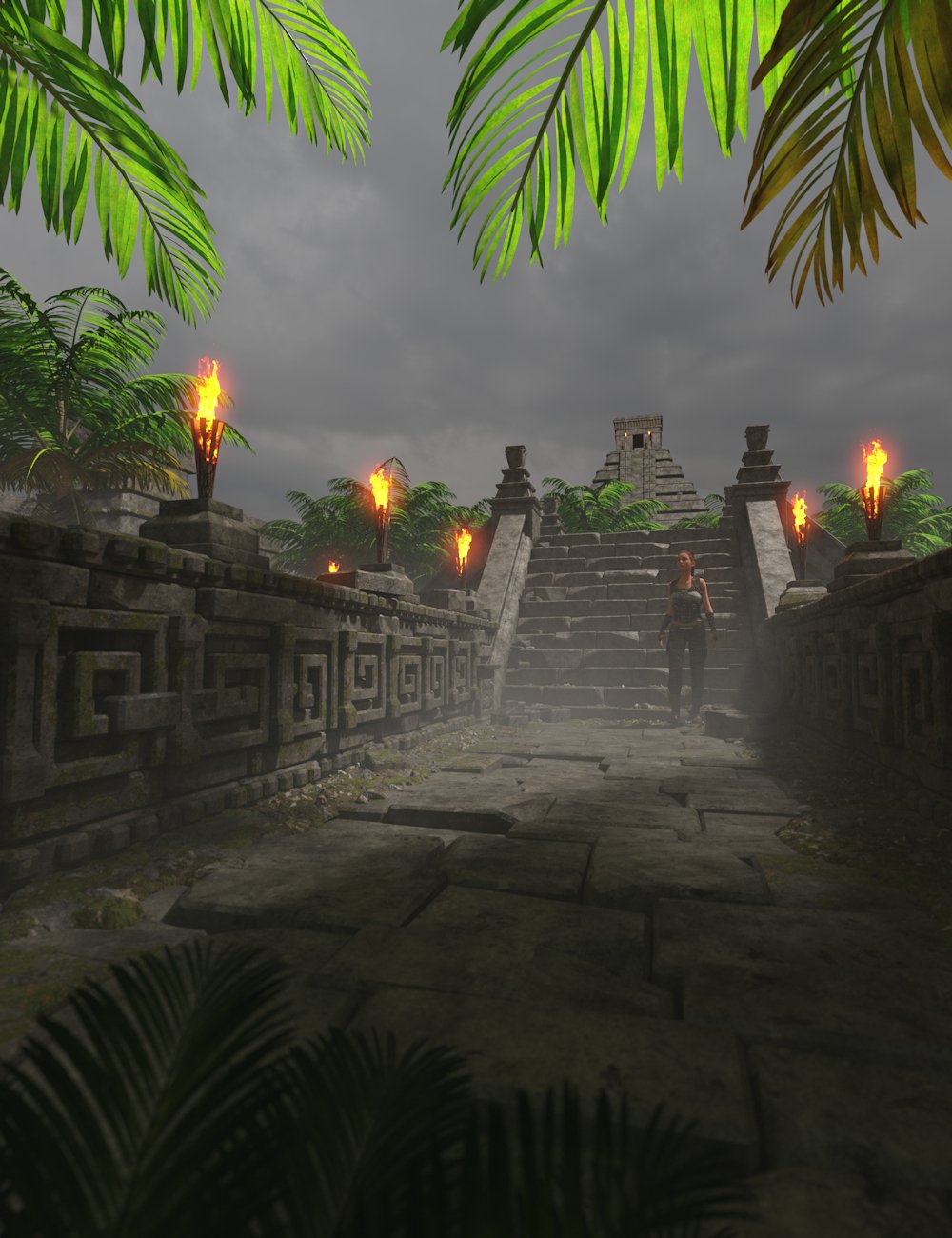 Aztec Platforms | Daz 3D