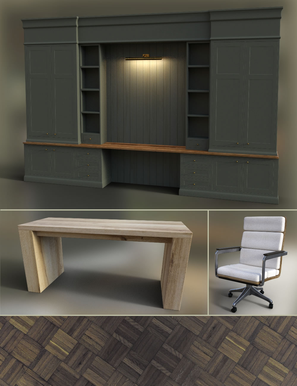 Mini Scenes Home Office | Daz 3D