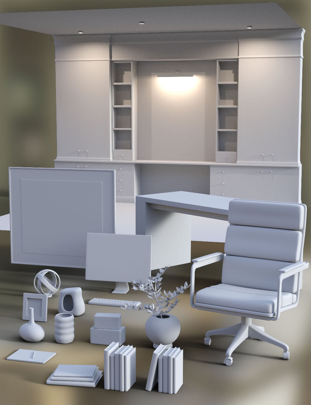 Mini Scenes Home Office | Daz 3D