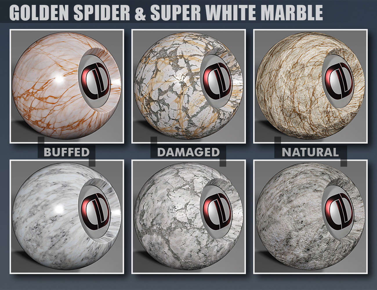 DD PBR Marble Shaders for Iray Vol 1 | Daz 3D