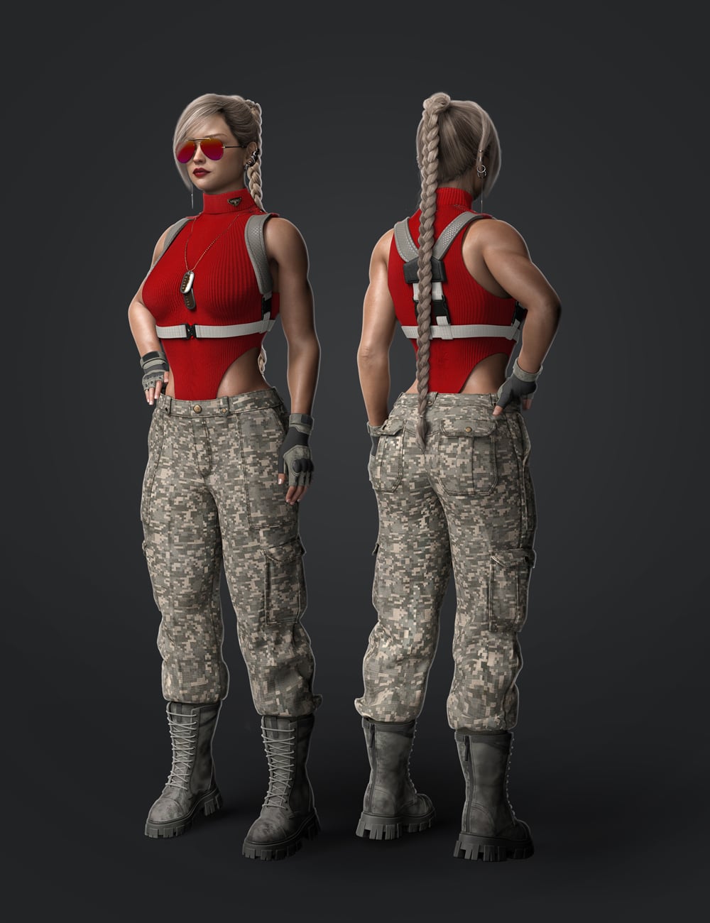 AJC Delta Force Outfit Texture Add-On | Daz 3D