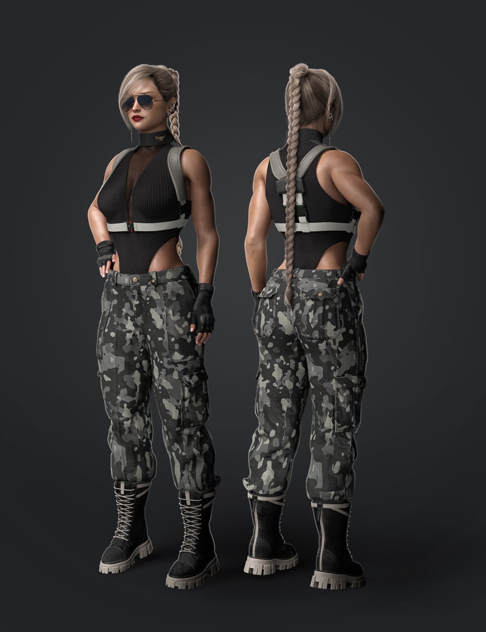 AJC Delta Force Outfit Texture Add-On | Daz 3D