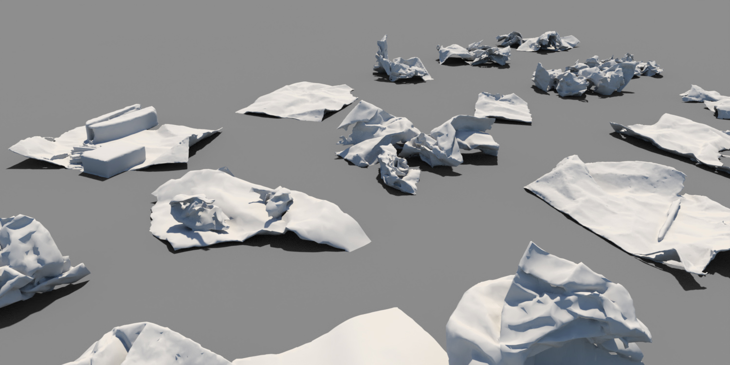 Tossed Office Documents | Daz 3D