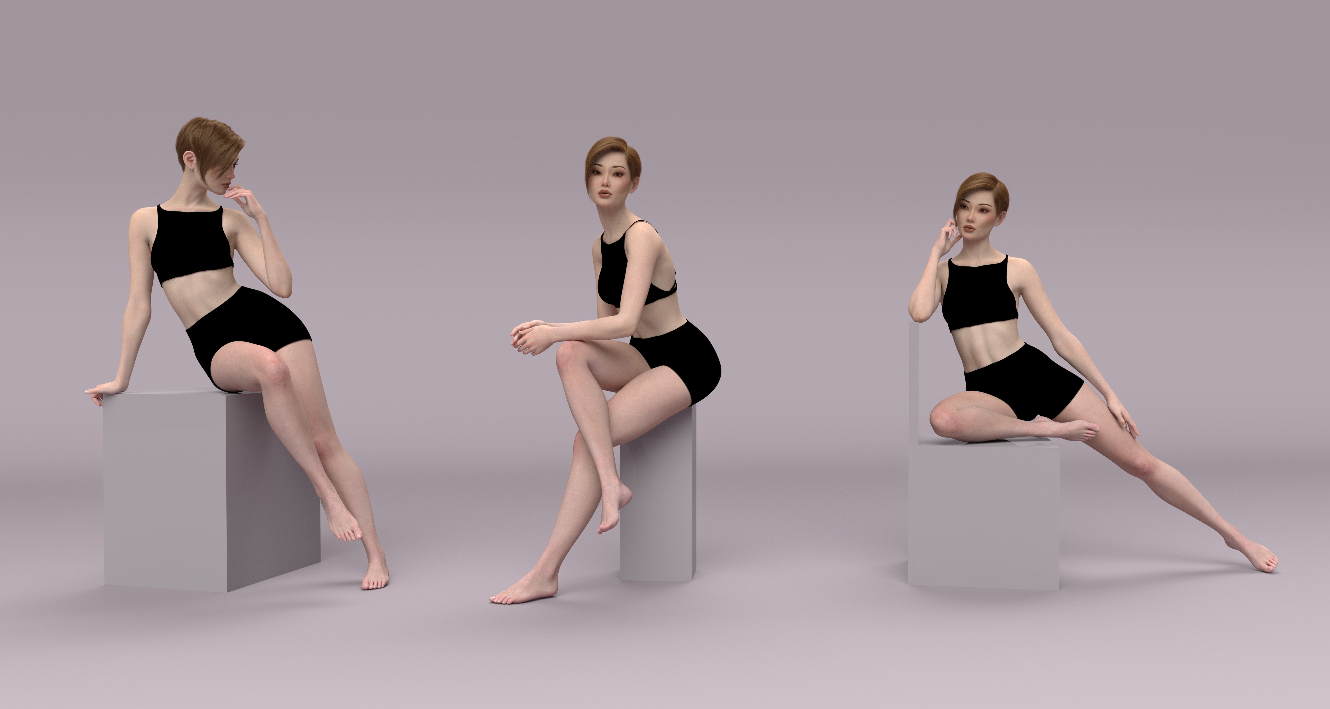Staying Seductive Sitting Poses for Genesis 9 and 8 | Daz 3D