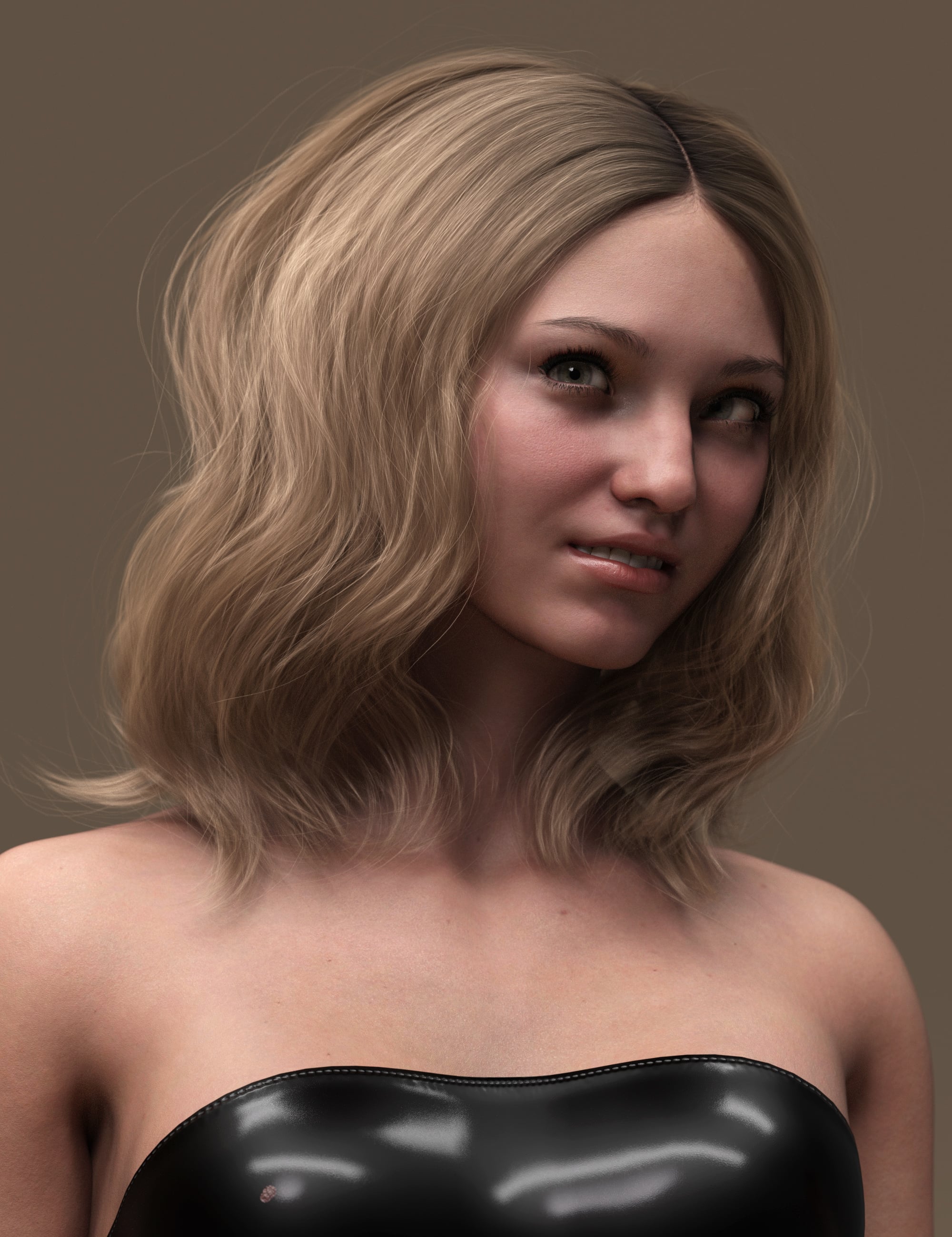 Medium Long Curly Style Hair for Genesis 9 | Daz 3D