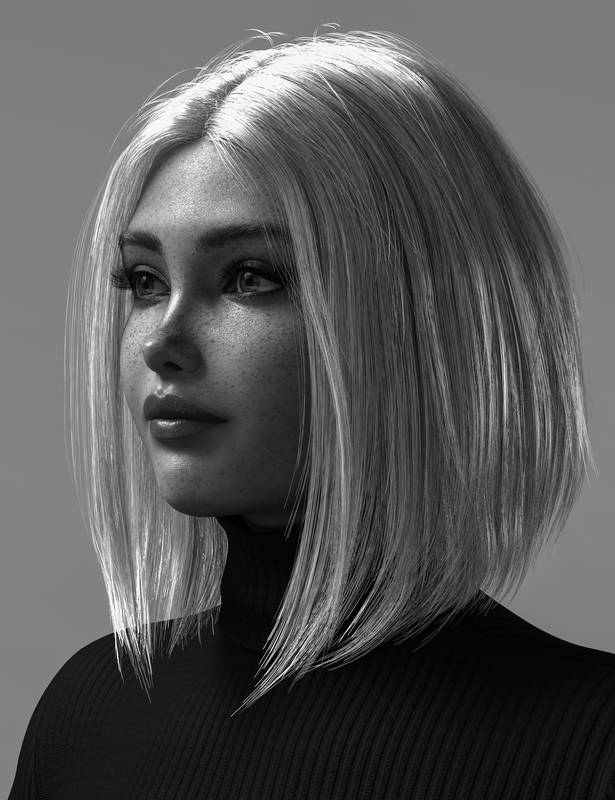 HS Smooth Bob Hair For Genesis 9, 8, and 8.1 Females | Daz 3D