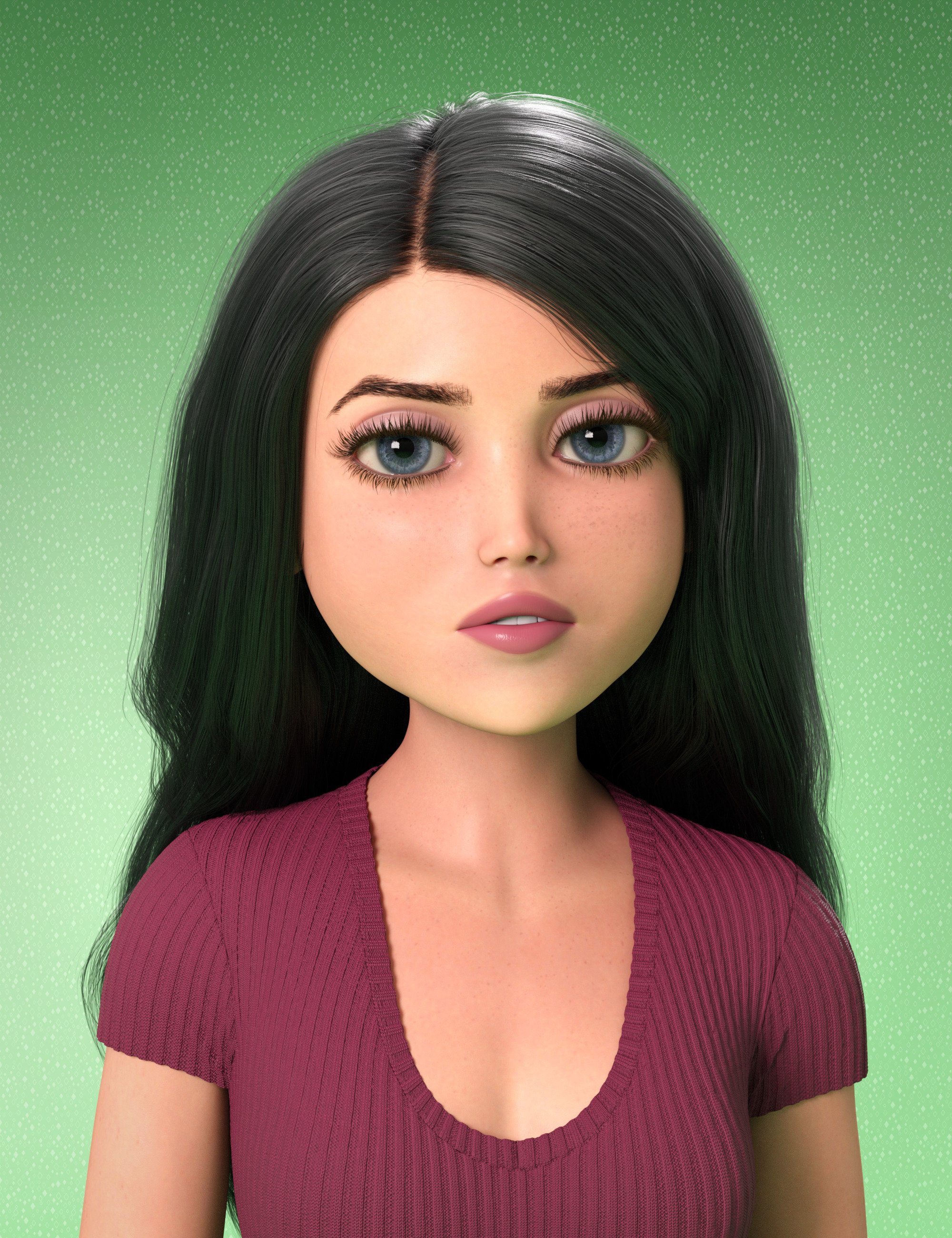 NG Stylized Skinny Girl Bundle | Daz 3D