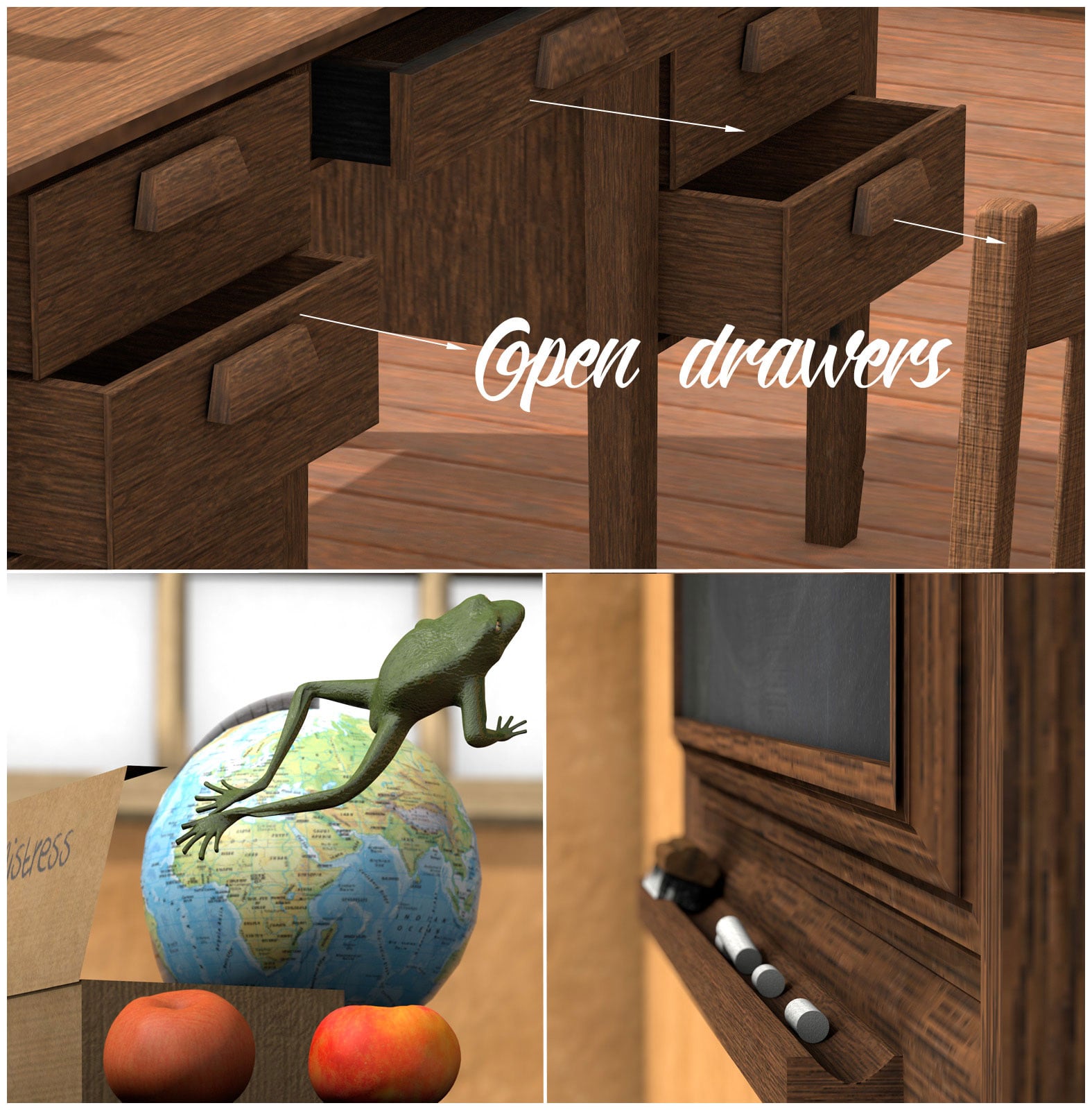Pin Up Boxes | Daz 3D