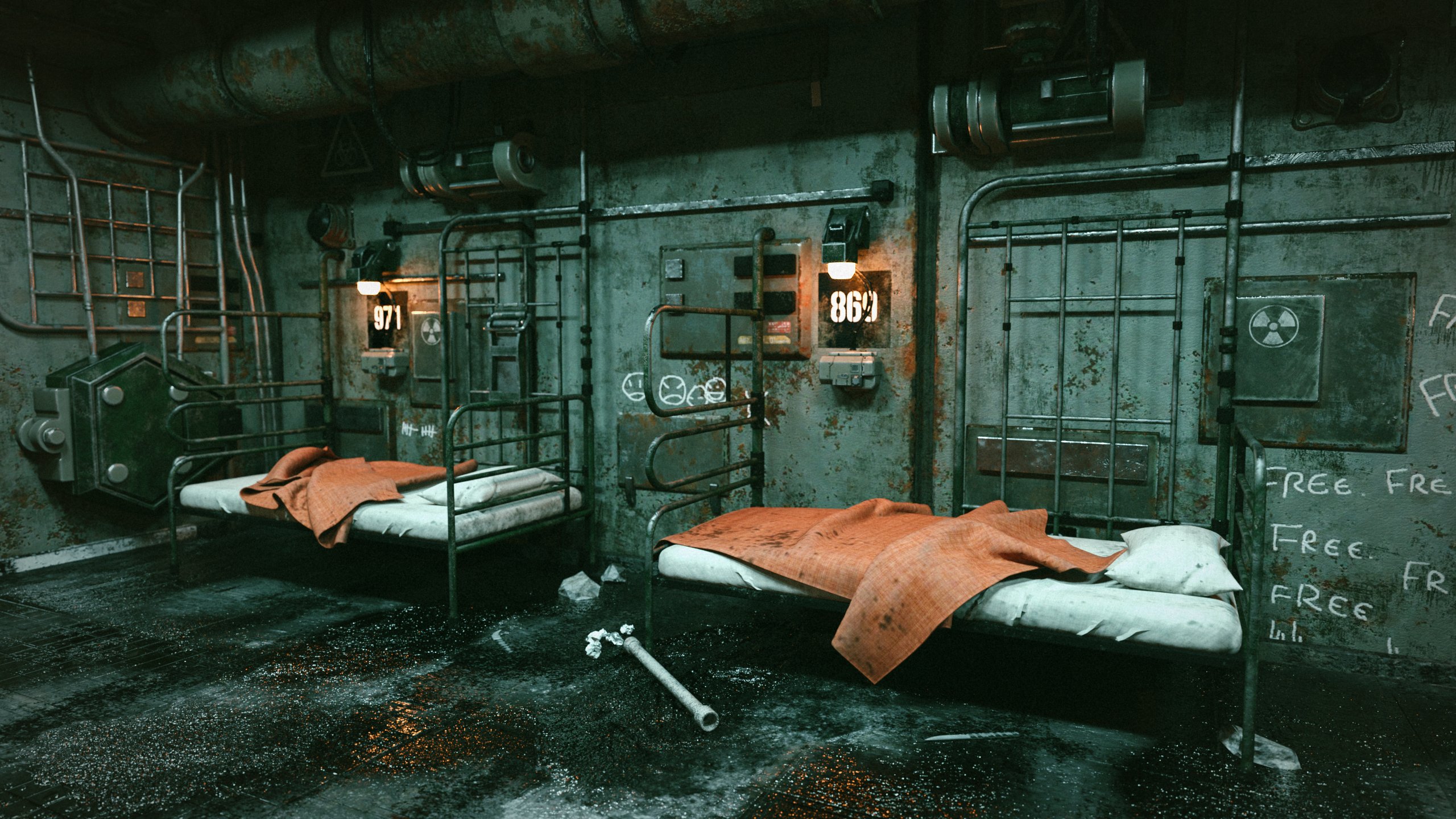 Cyberpunk Prison Cell | Daz 3D