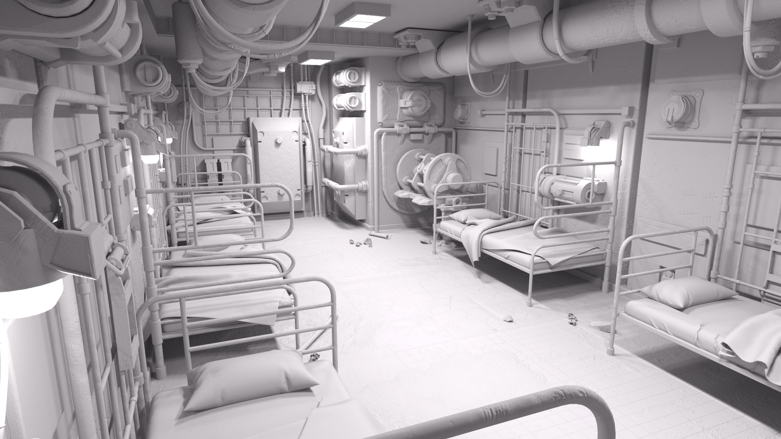 Cyberpunk Prison Cell | Daz 3D