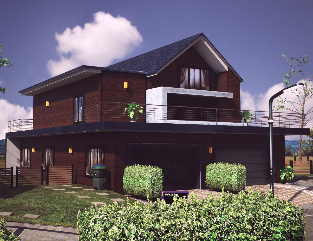 XI Futuristic Christmas Village Summer Add-on | Daz 3D