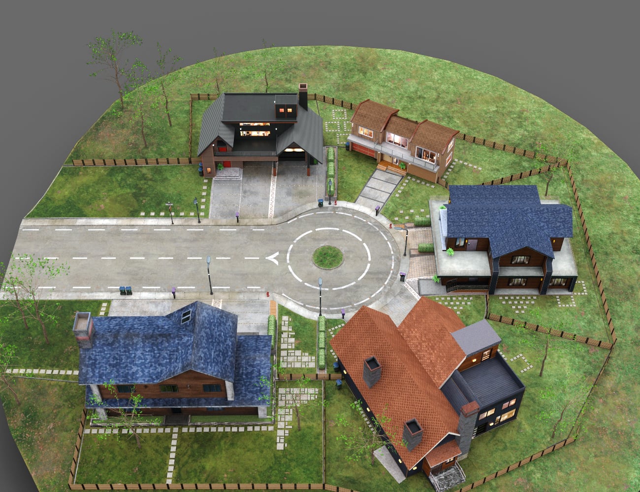 XI Futuristic Christmas Village Summer Add-on | Daz 3D