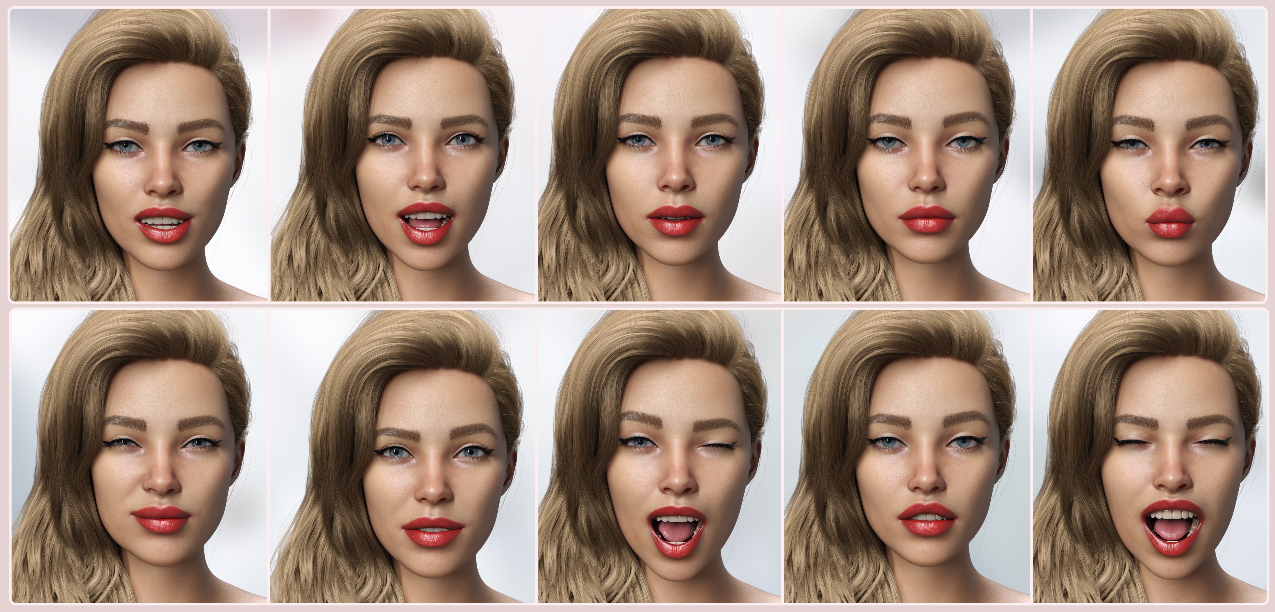 Z Bold and Confident Expressions for Genesis 9 | Daz 3D