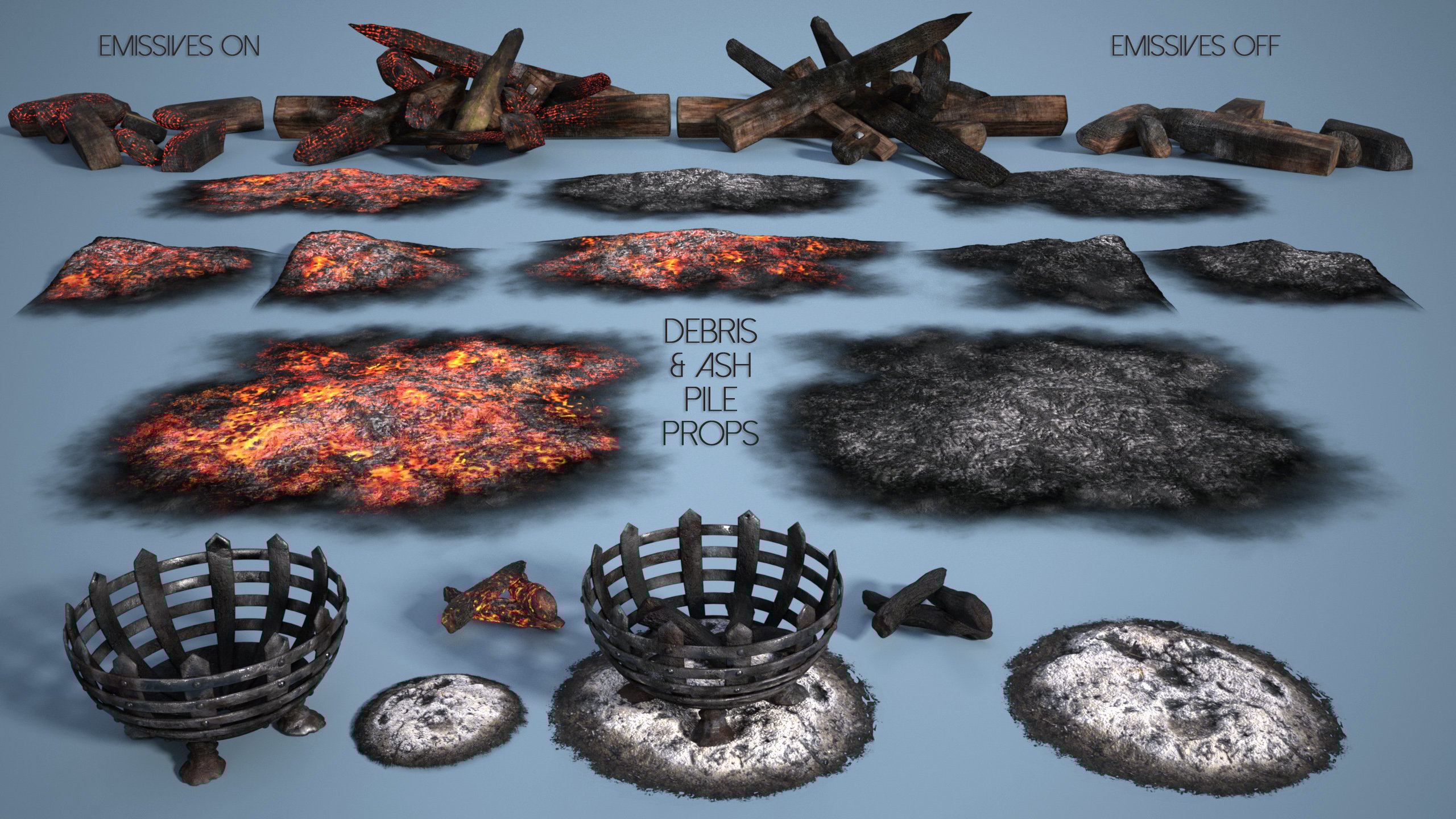 Medieval Village Destruction Kit | Daz 3D