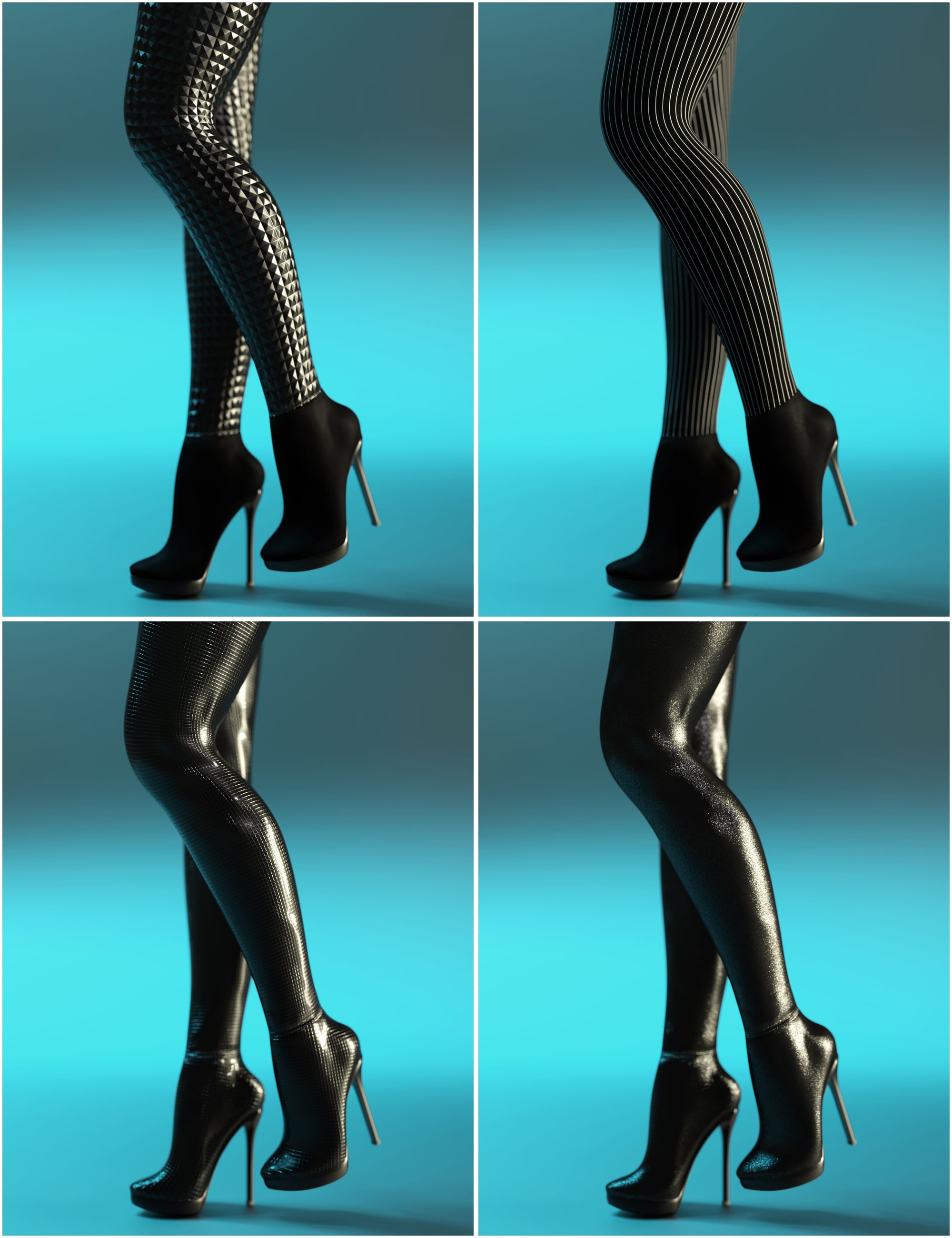 Texture Expansion for Multi-Style Boots for Genesis 9 | Daz 3D
