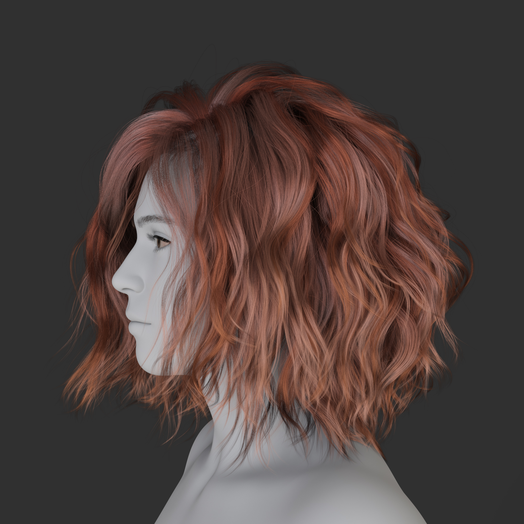 dForce XYZ Realistic Short Messy Hair for Genesis 9 | Daz 3D