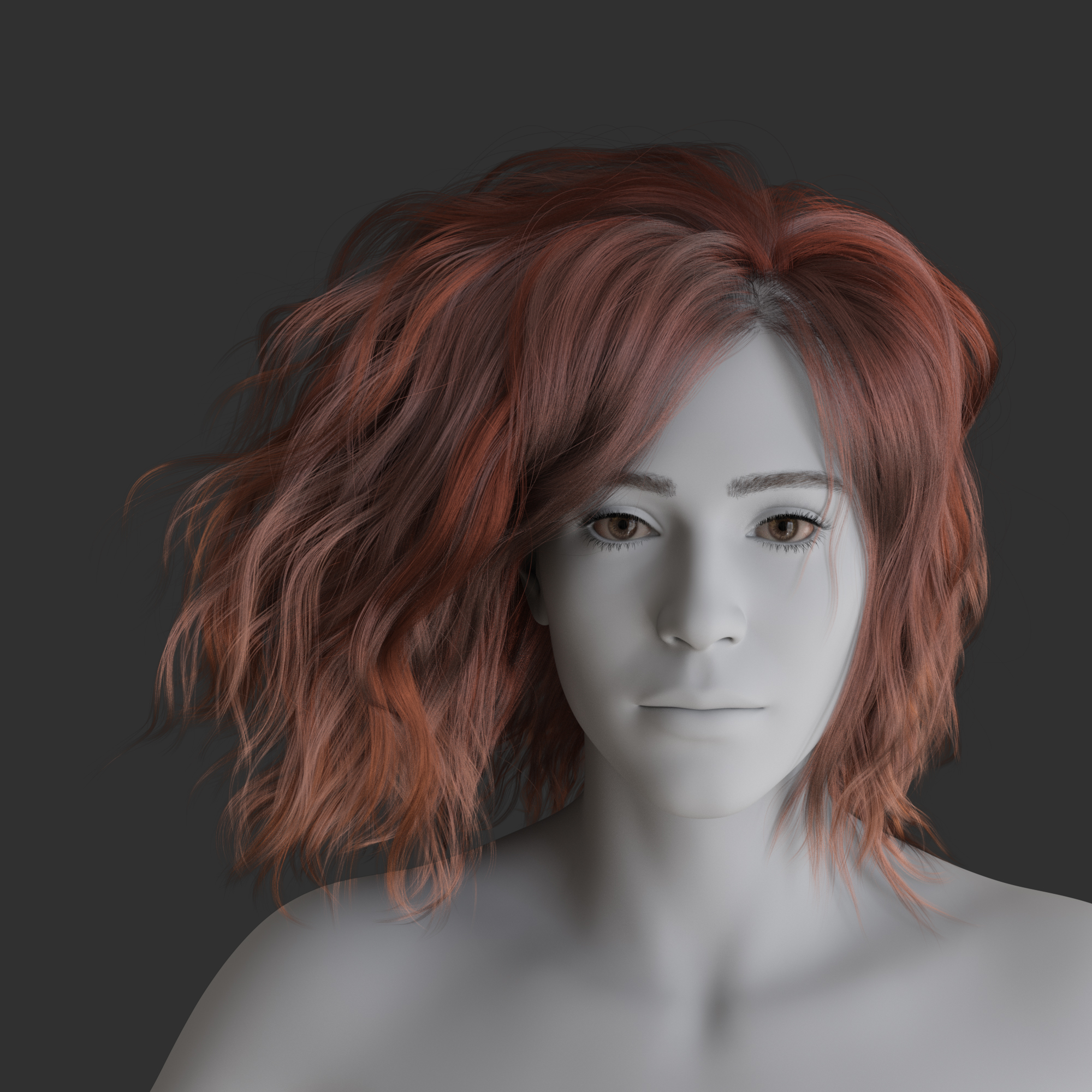 dForce XYZ Realistic Short Messy Hair for Genesis 9 | Daz 3D