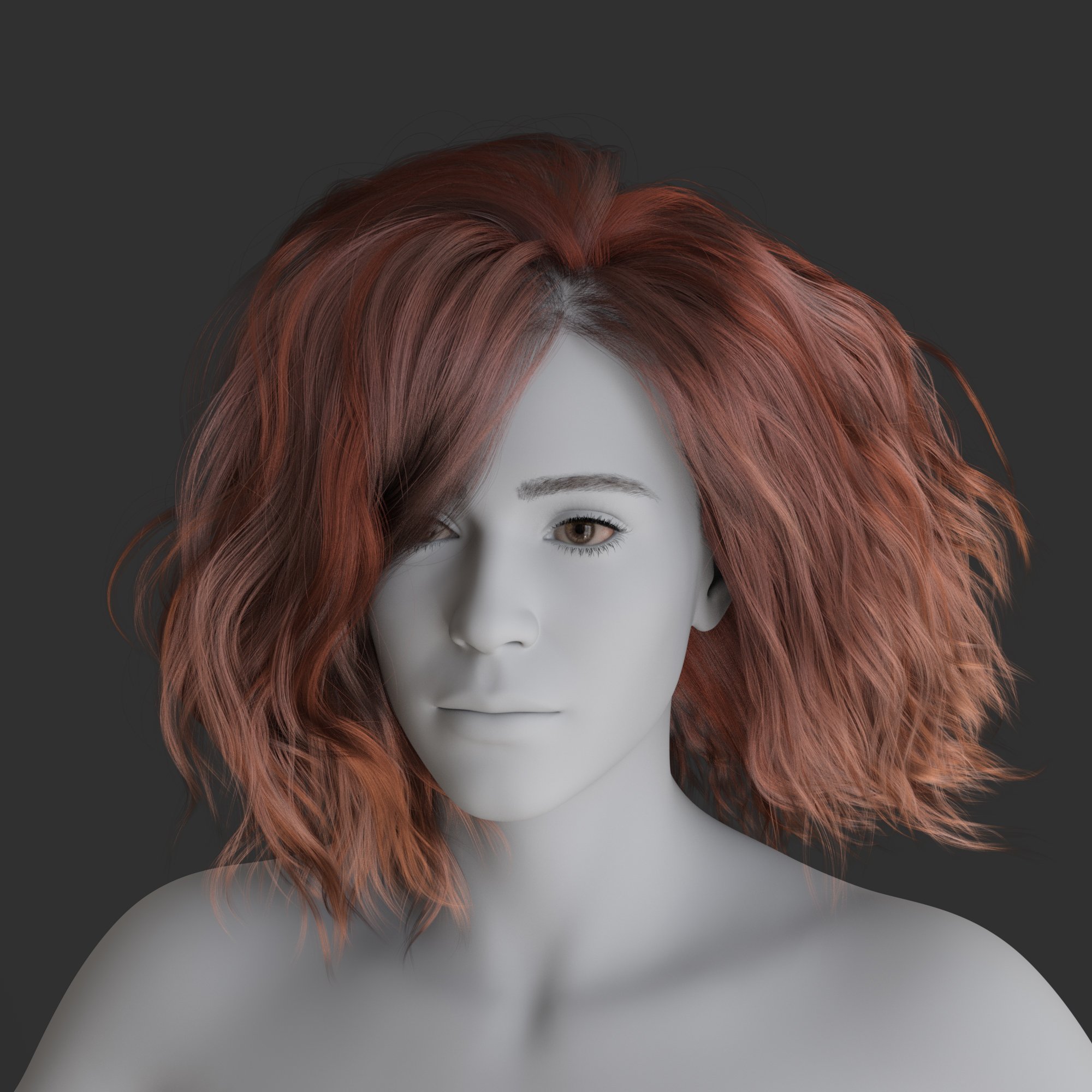 Dforce Xyz Realistic Short Messy Hair For Genesis 9 Daz 3d