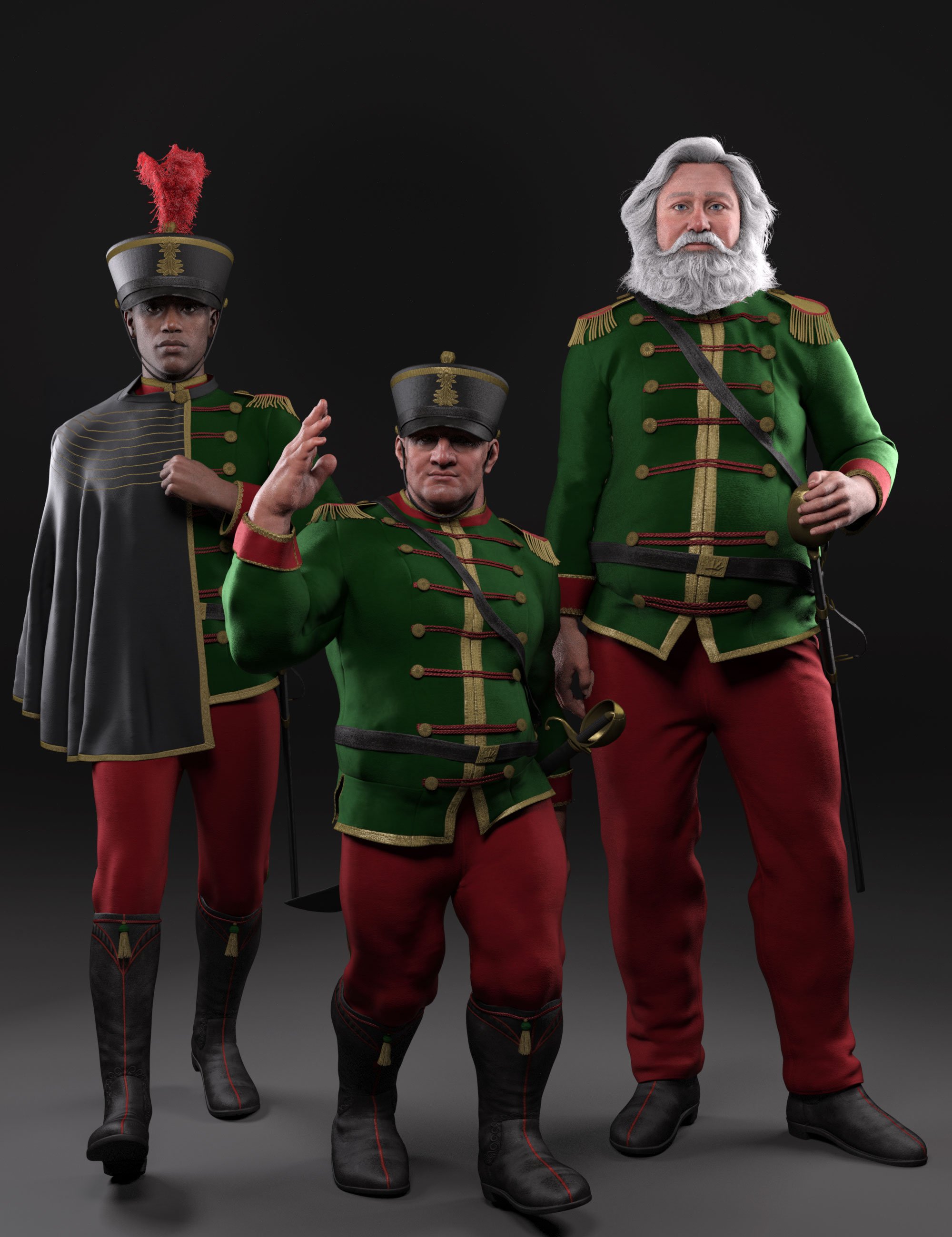 dForce Militaria Outfit Bundle | Daz 3D