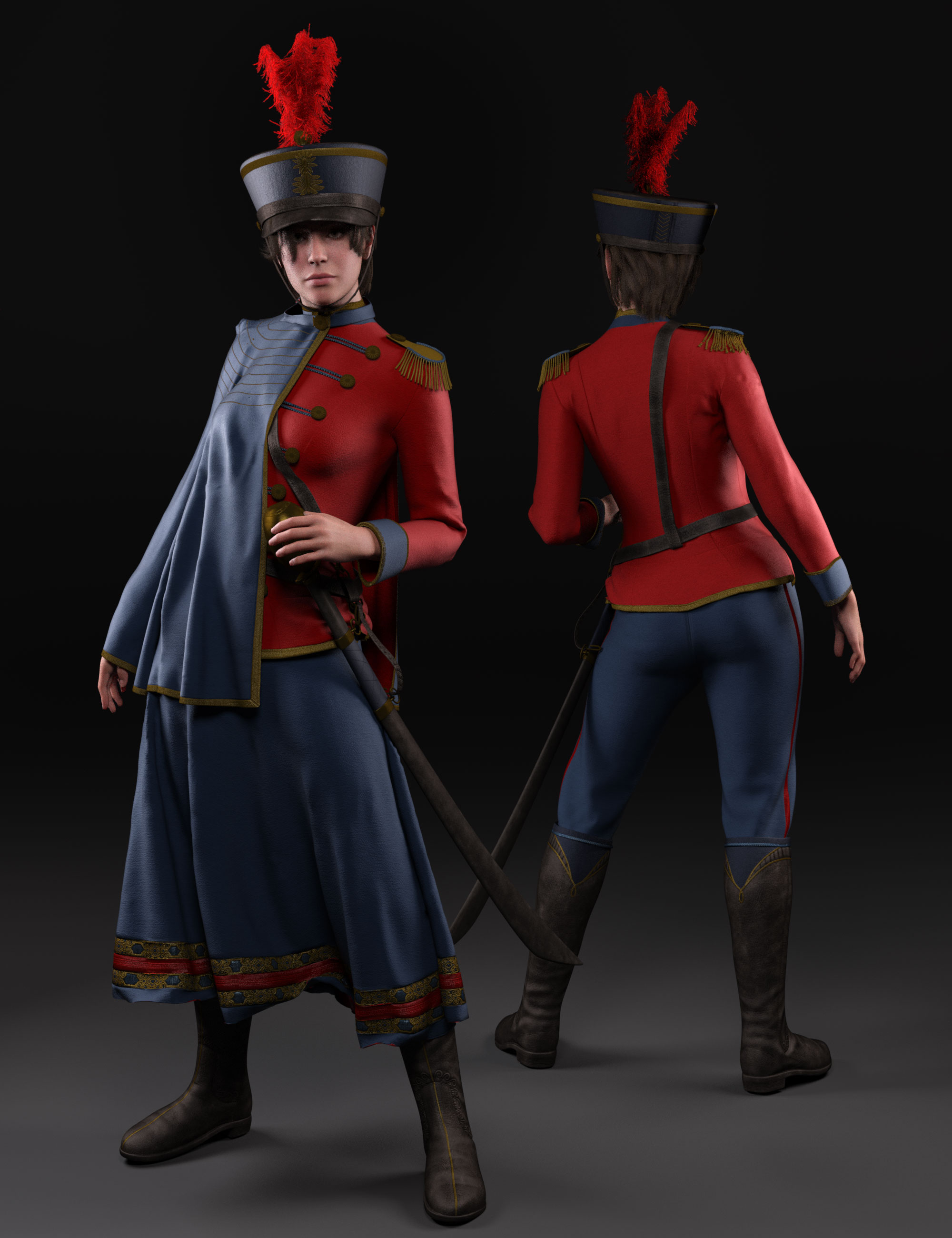 dForce Militaria Outfit Bundle | Daz 3D
