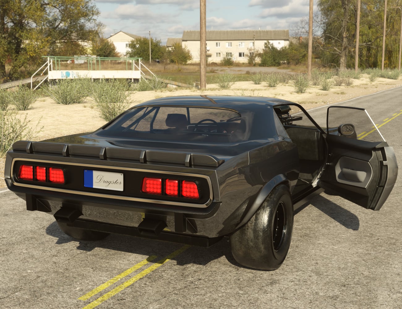 XI Muscle Dragster Car | Daz 3D