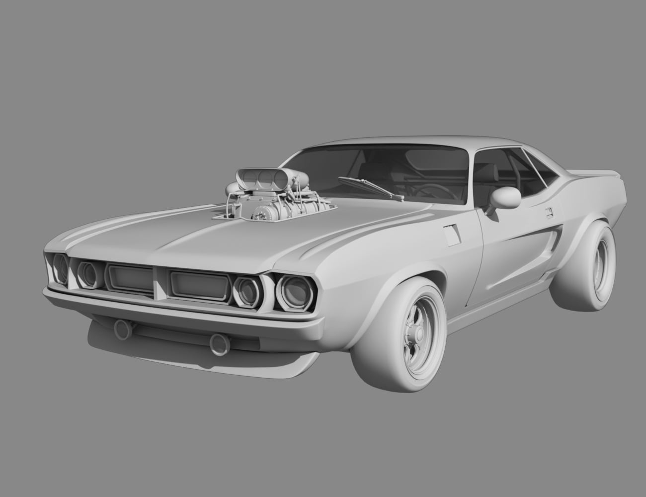 XI Muscle Dragster Car | Daz 3D