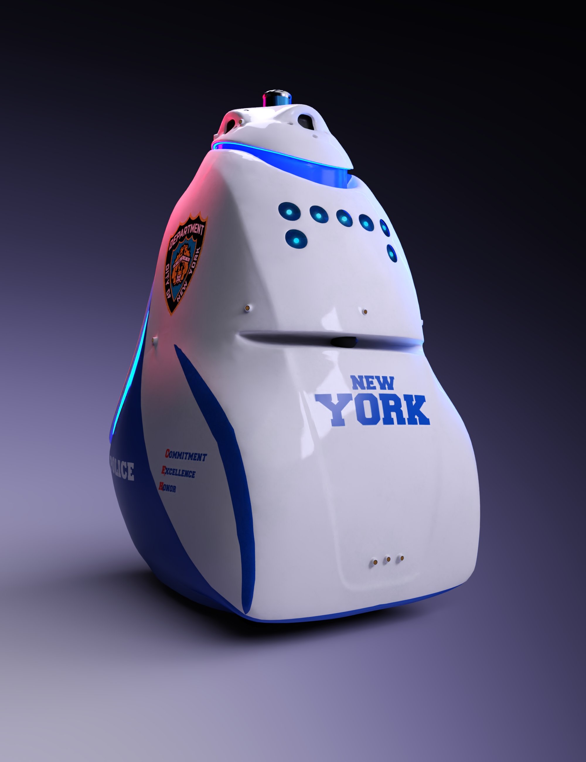 HT Cop NY Robot | Daz 3D