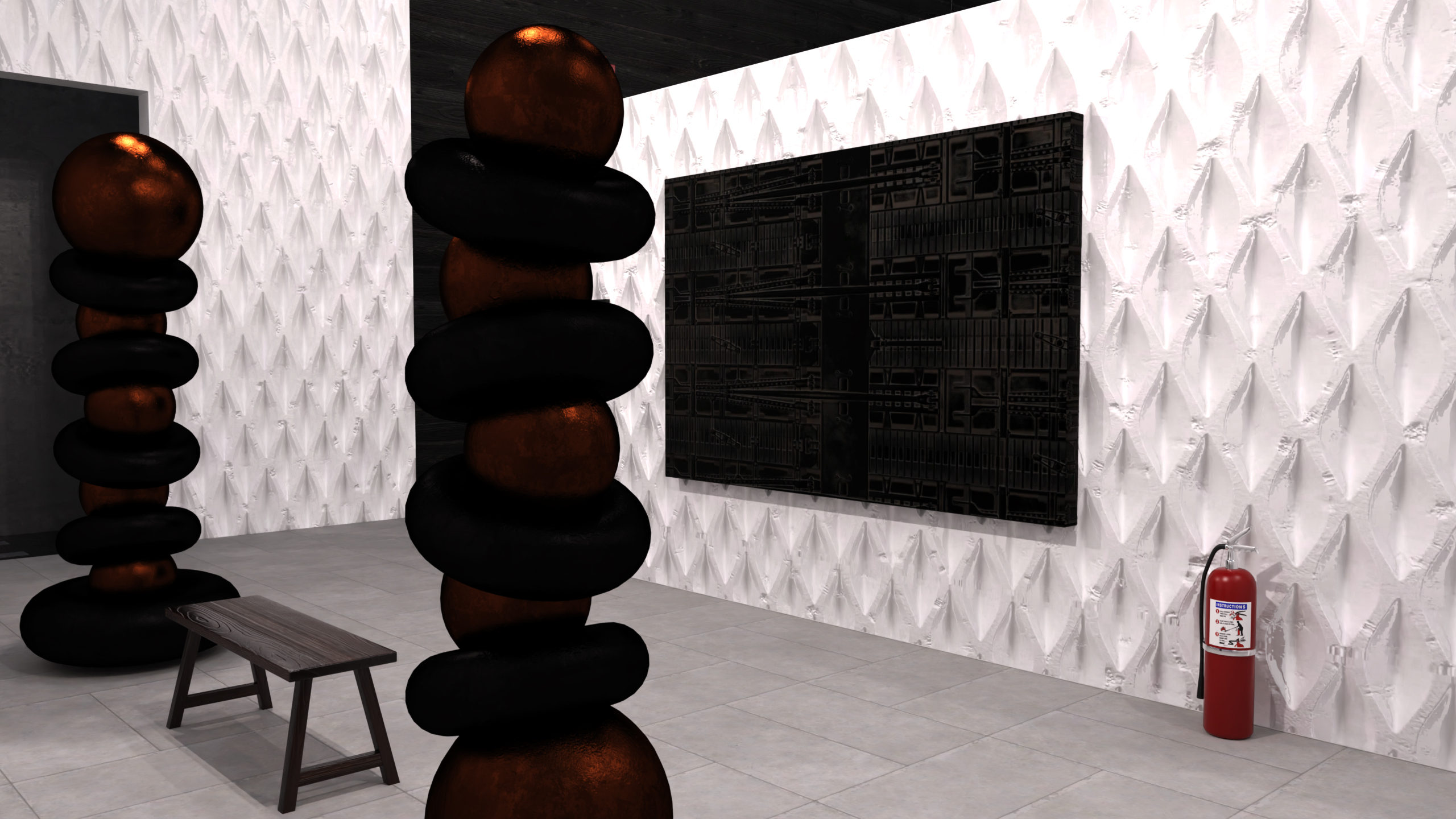 Art Exhibition Warehouse | Daz 3D