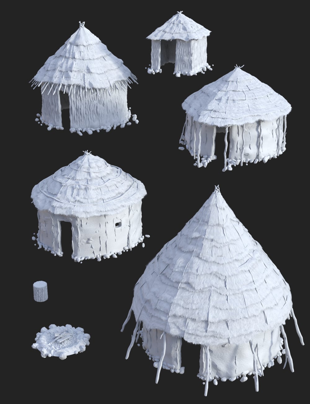 Desert Huts | Daz 3D