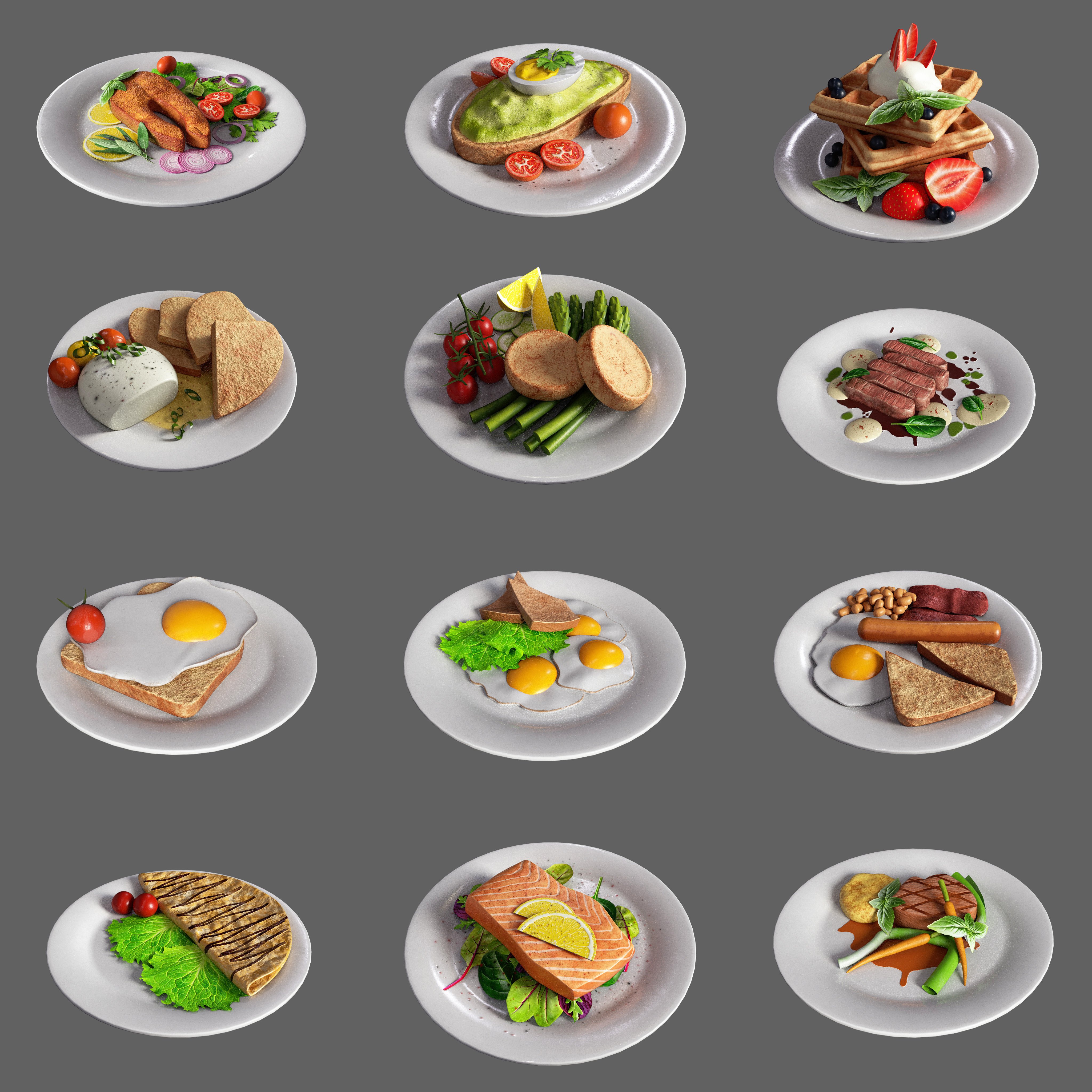 FG Restaurant Plates | Daz 3D