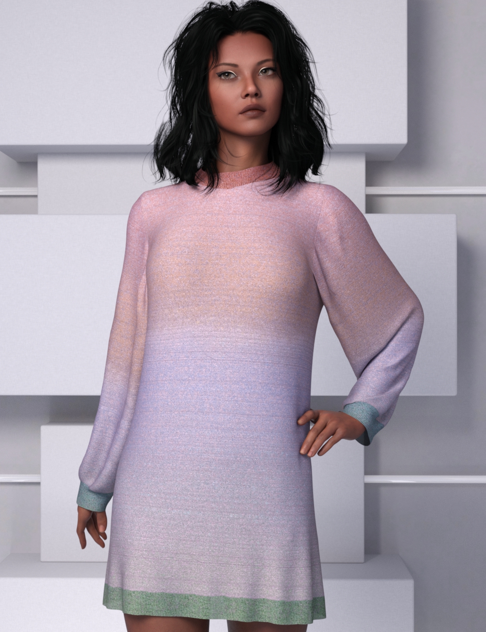 Diverse - Texture Addon for the dForce SweaterDress | Daz 3D