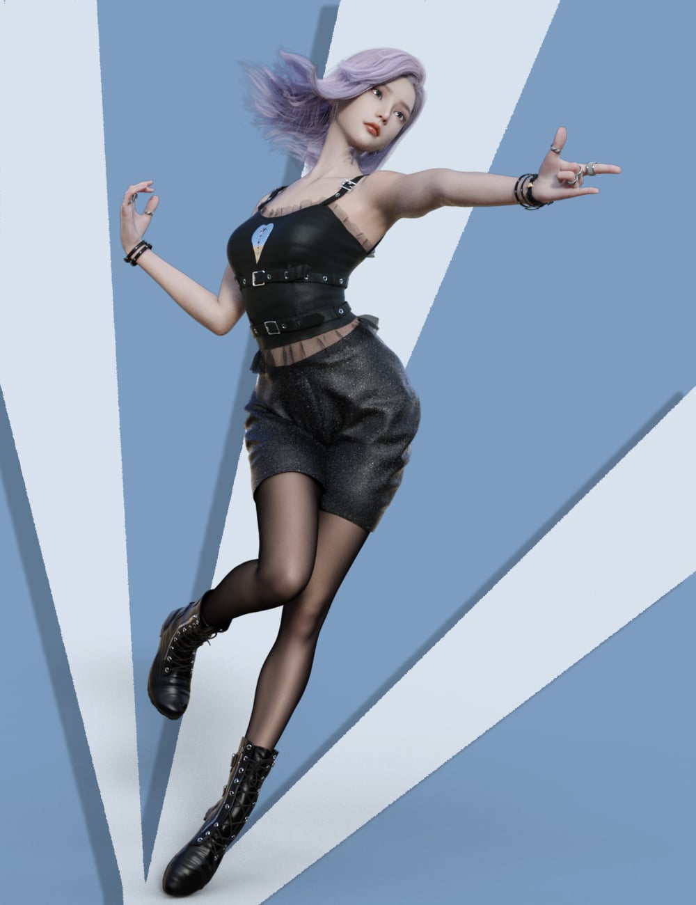 KuJ Cover Person Poses for Genesis 9 and 8 | Daz 3D