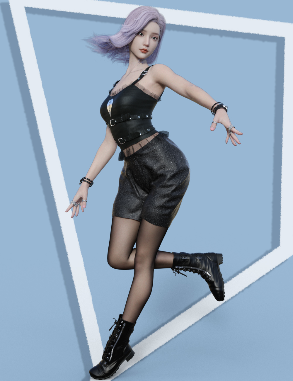KuJ Cover Person Poses for Genesis 9 and 8 | Daz 3D
